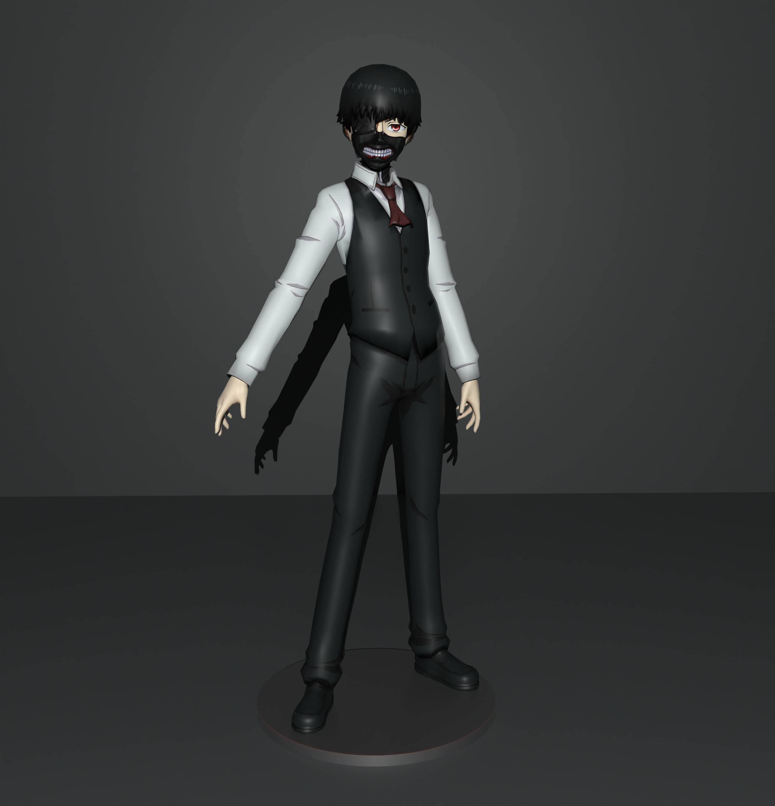 Ken Kaneki Tokyo Ghoul - 3D Model by Moogar
