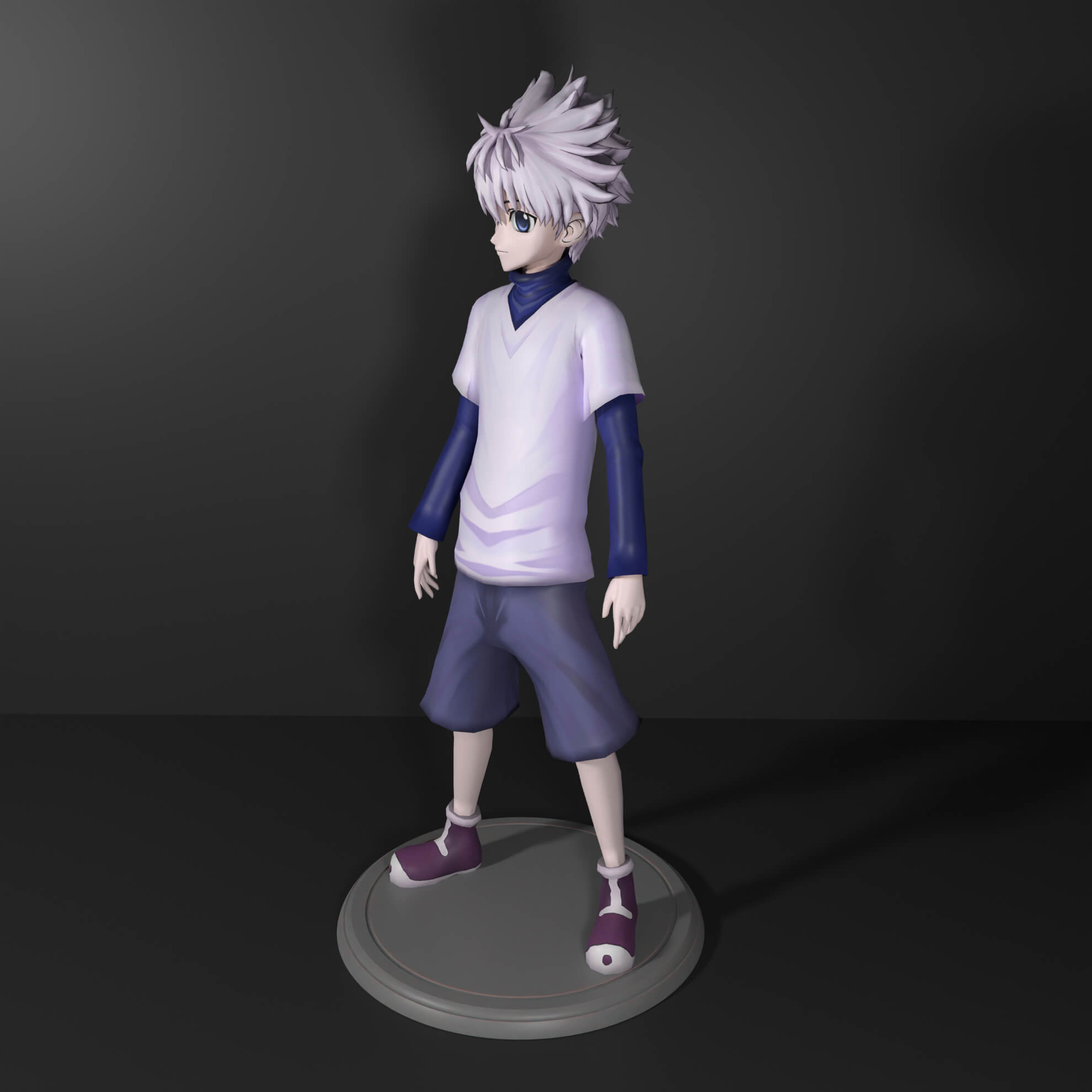 Killua Zoldyck - 3D Model by Moogar