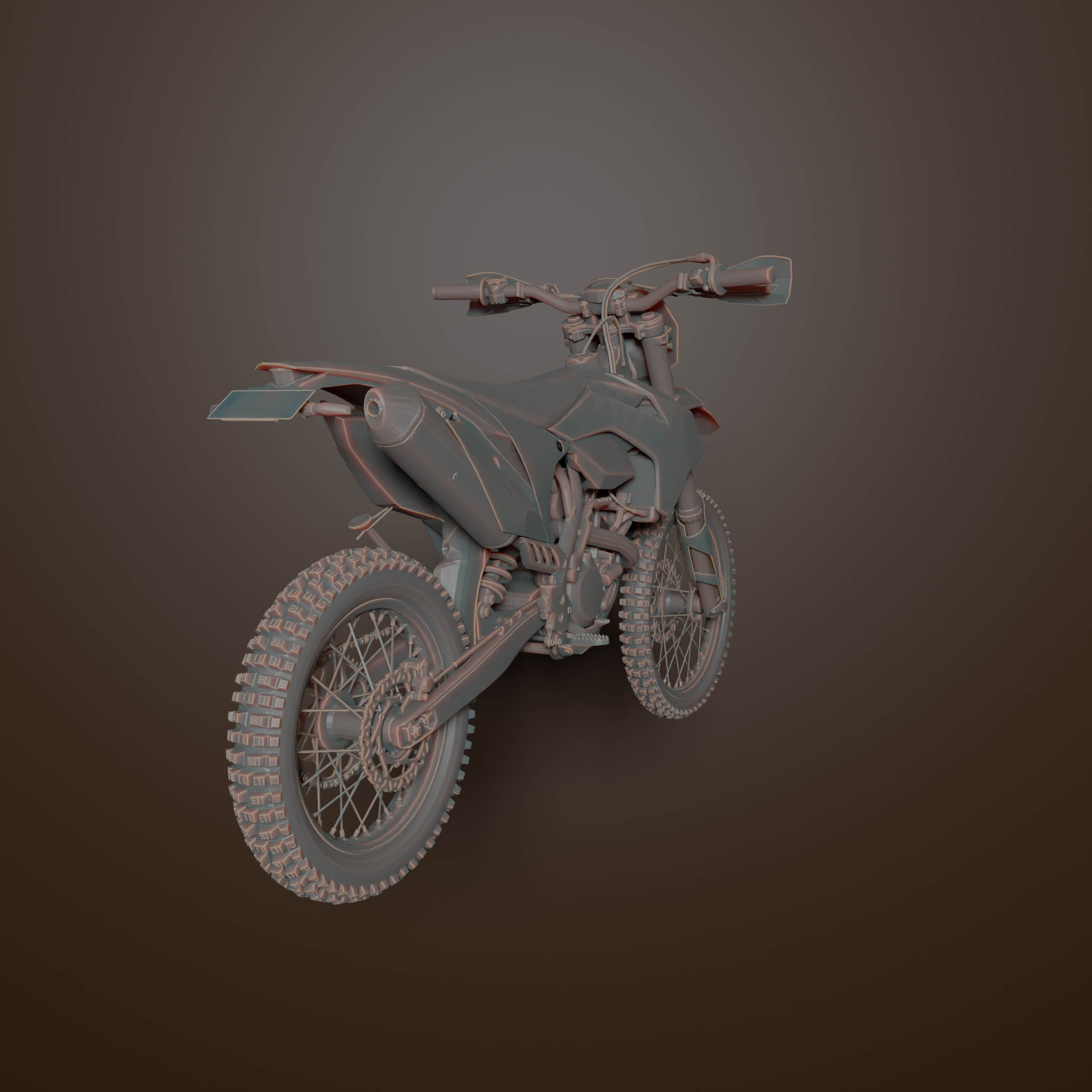 KTM 450 Exc Motor - 3D Model by Moogar