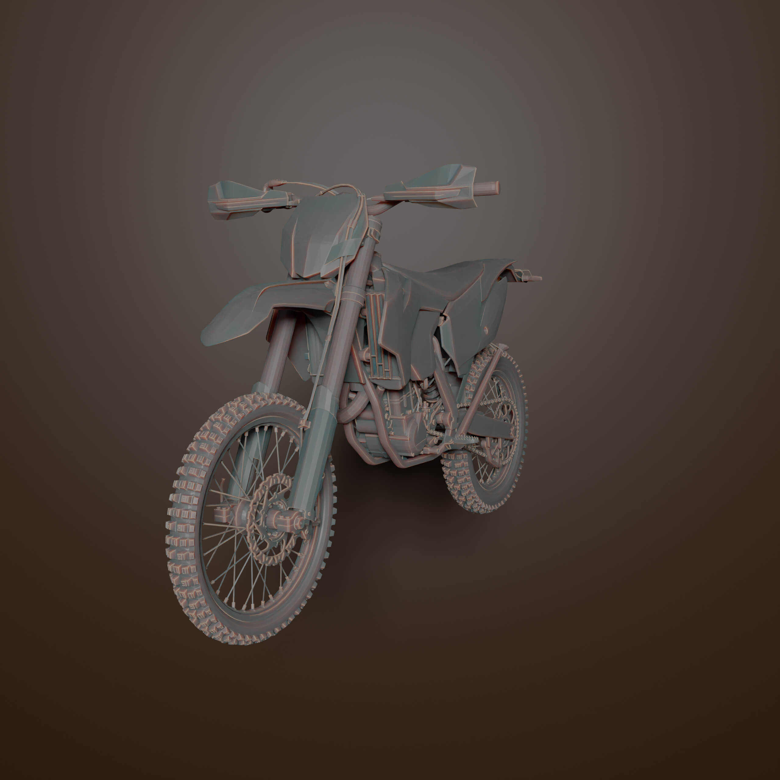 KTM 450 Exc Motor - 3D Model by Moogar