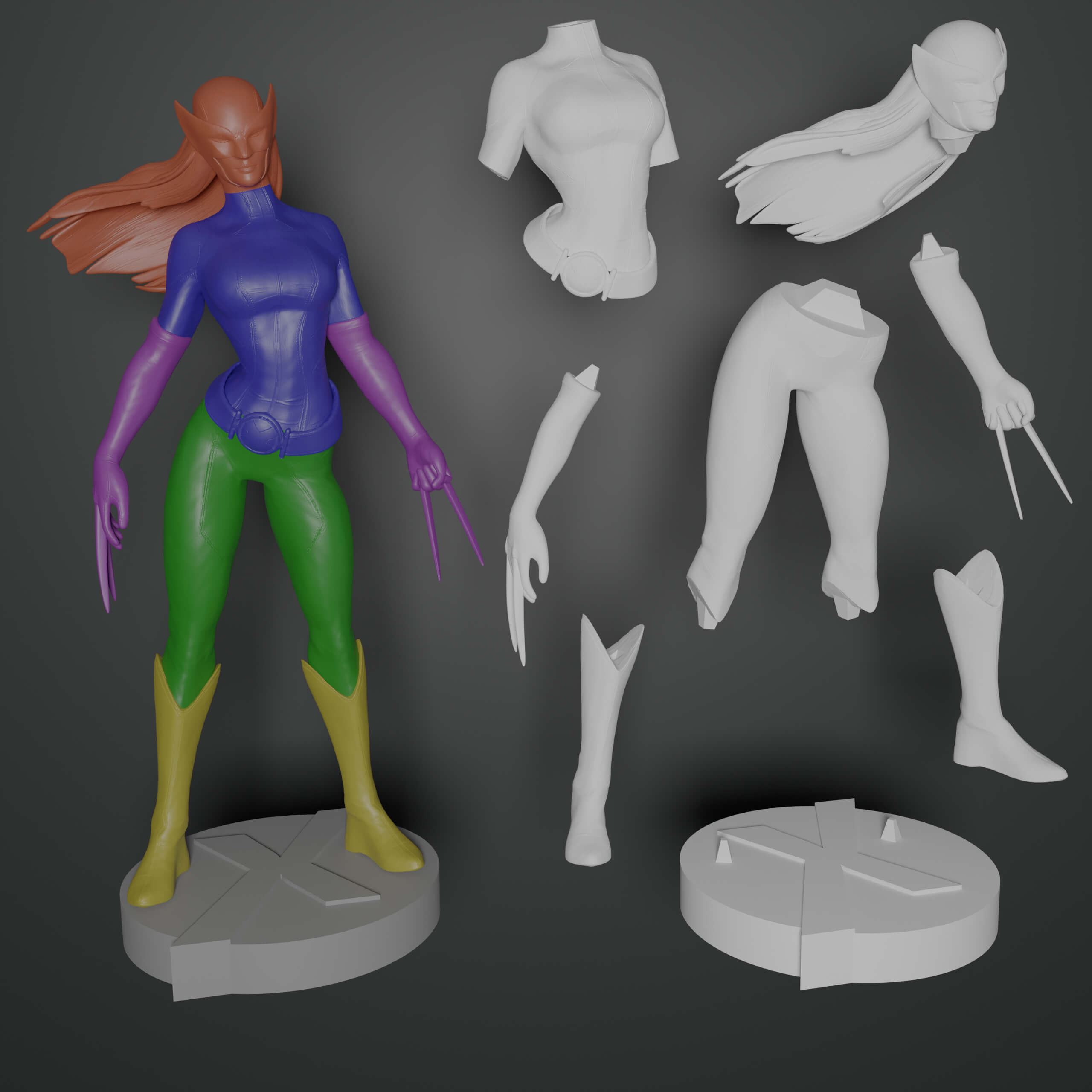 Laura Kinney X23 - Free 3D Model by Moogar