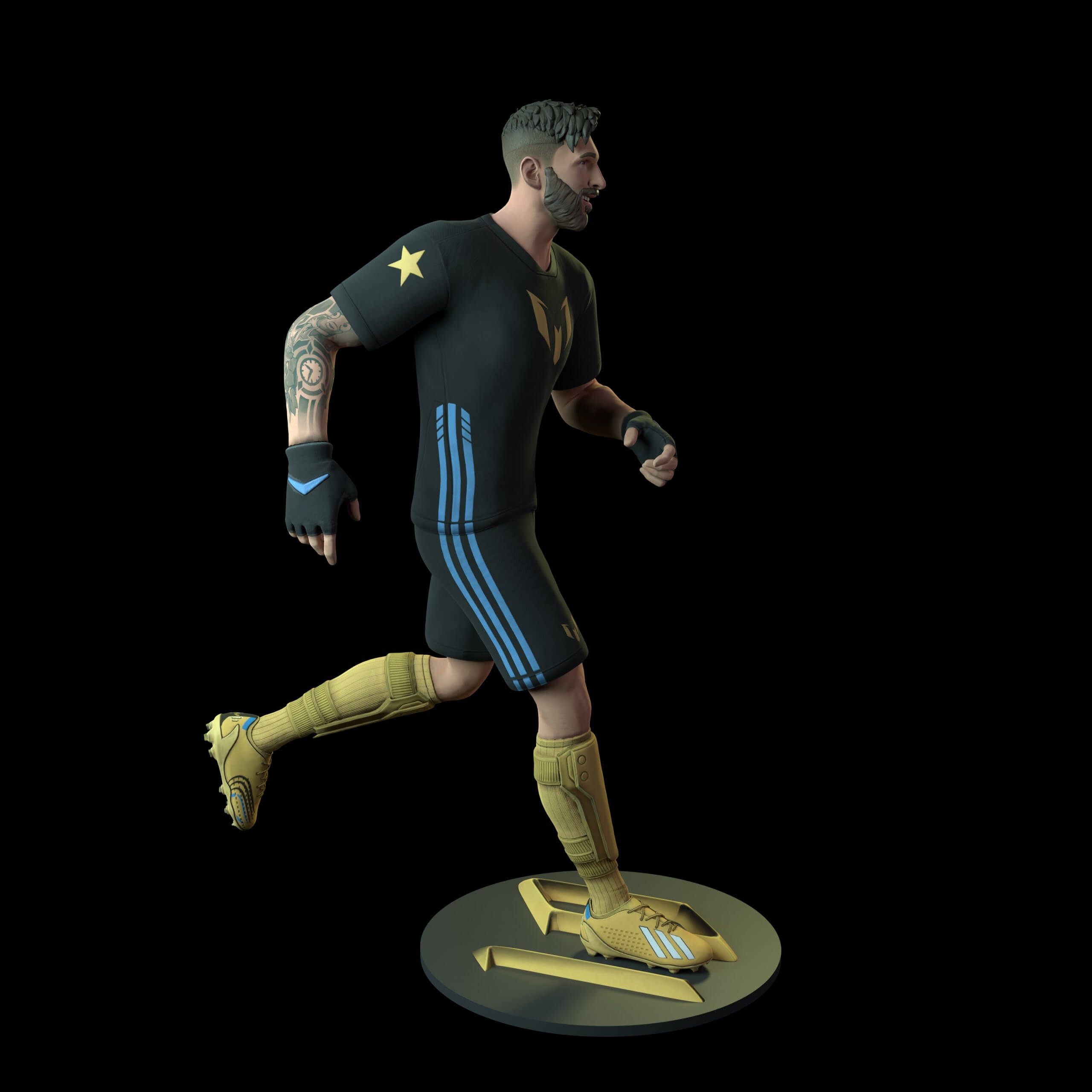 Lionel Messi - 3D Model by Moogar