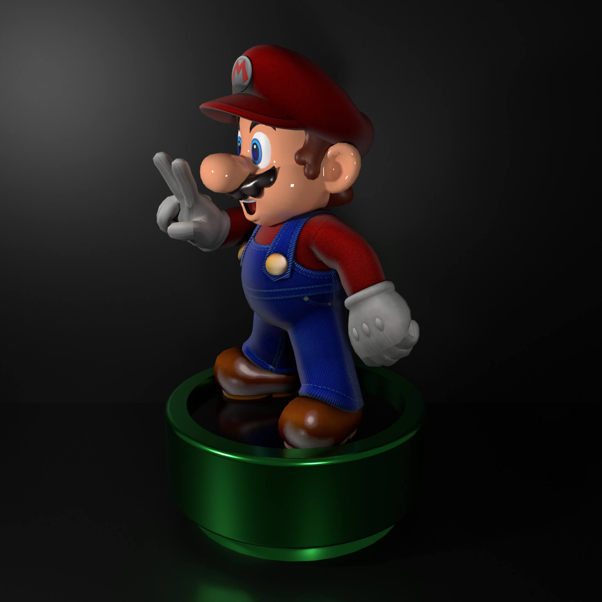 Mario 3dprint - 3D Model by Moogar