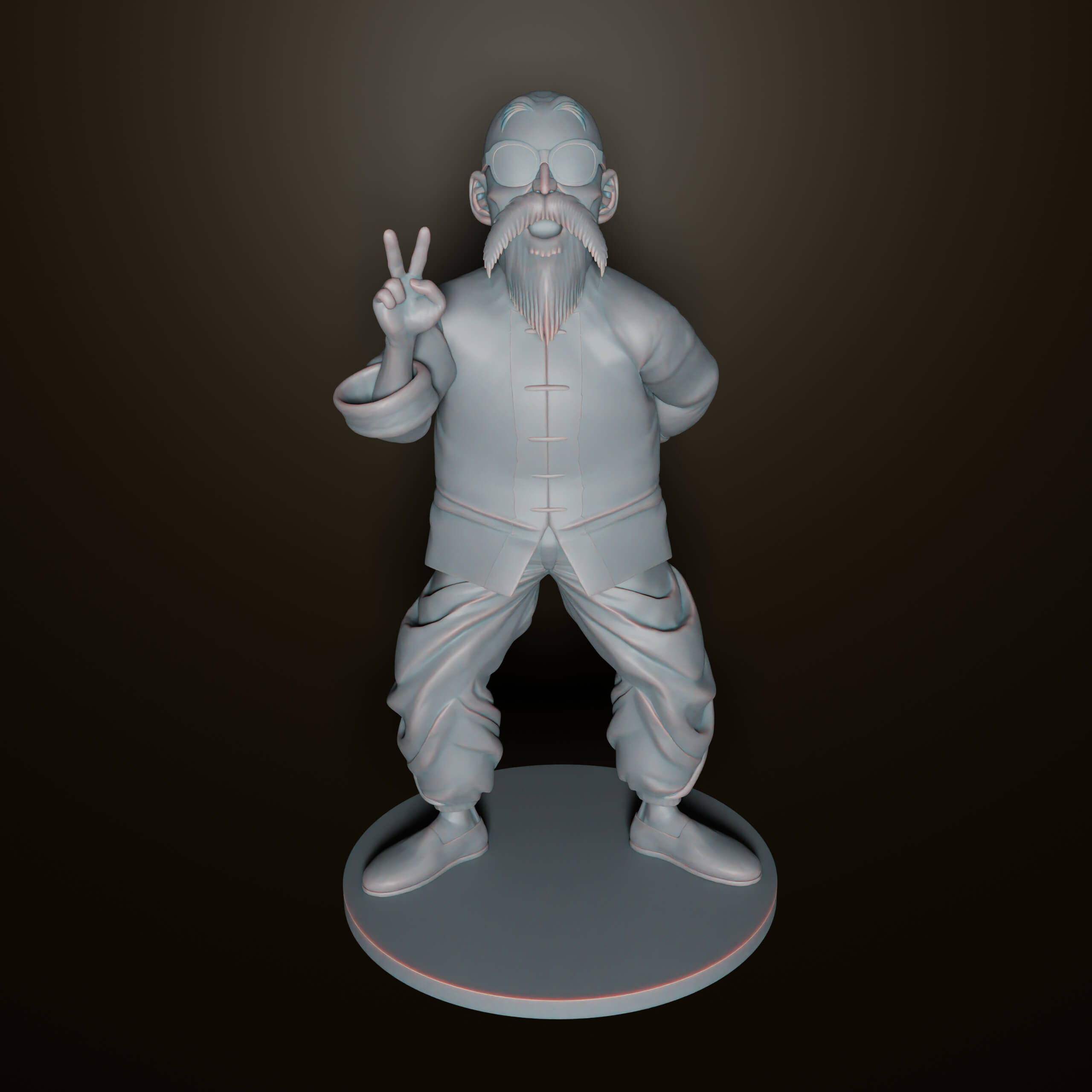 Master Roshi - 3D Model by Moogar