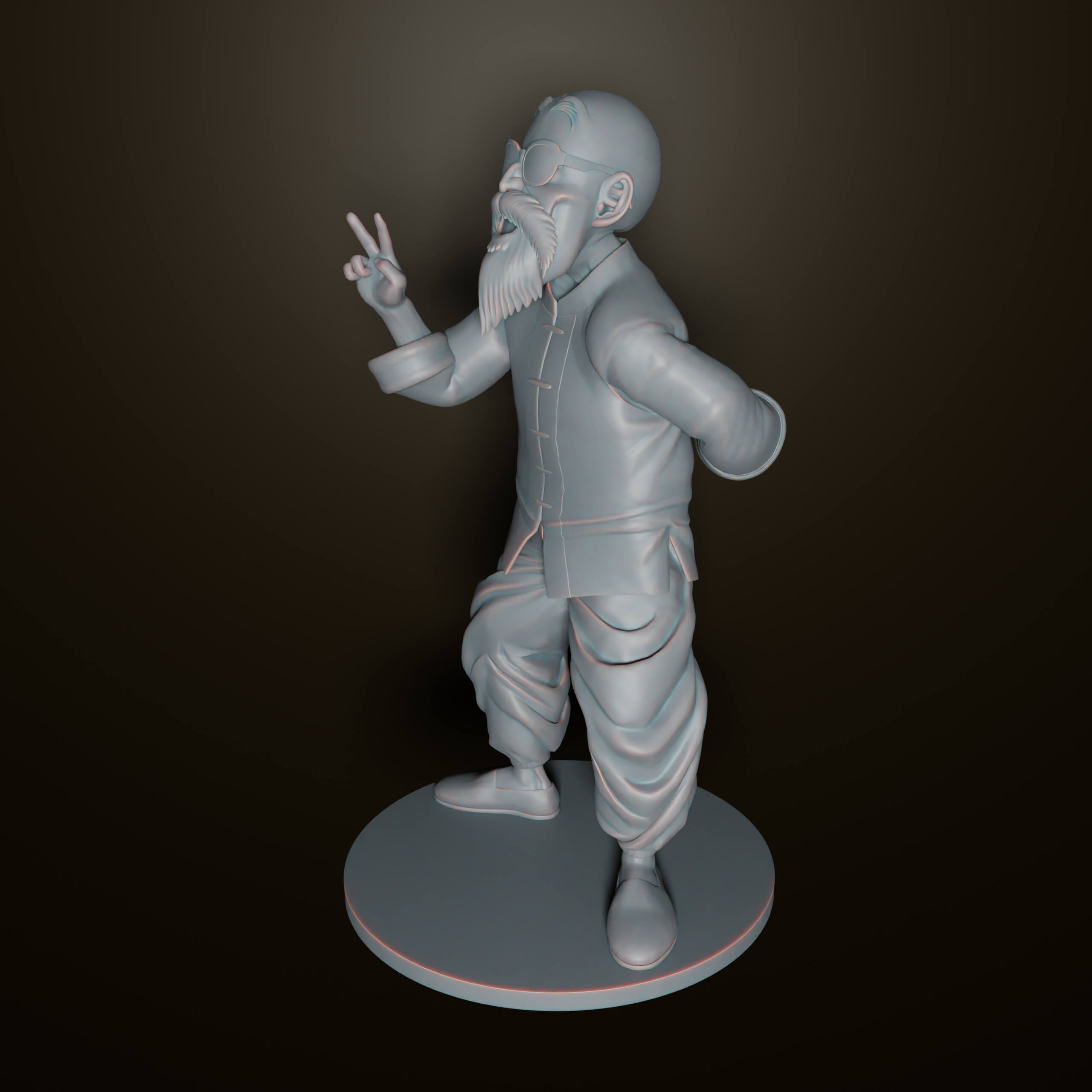 Master Roshi - 3D Model by Moogar