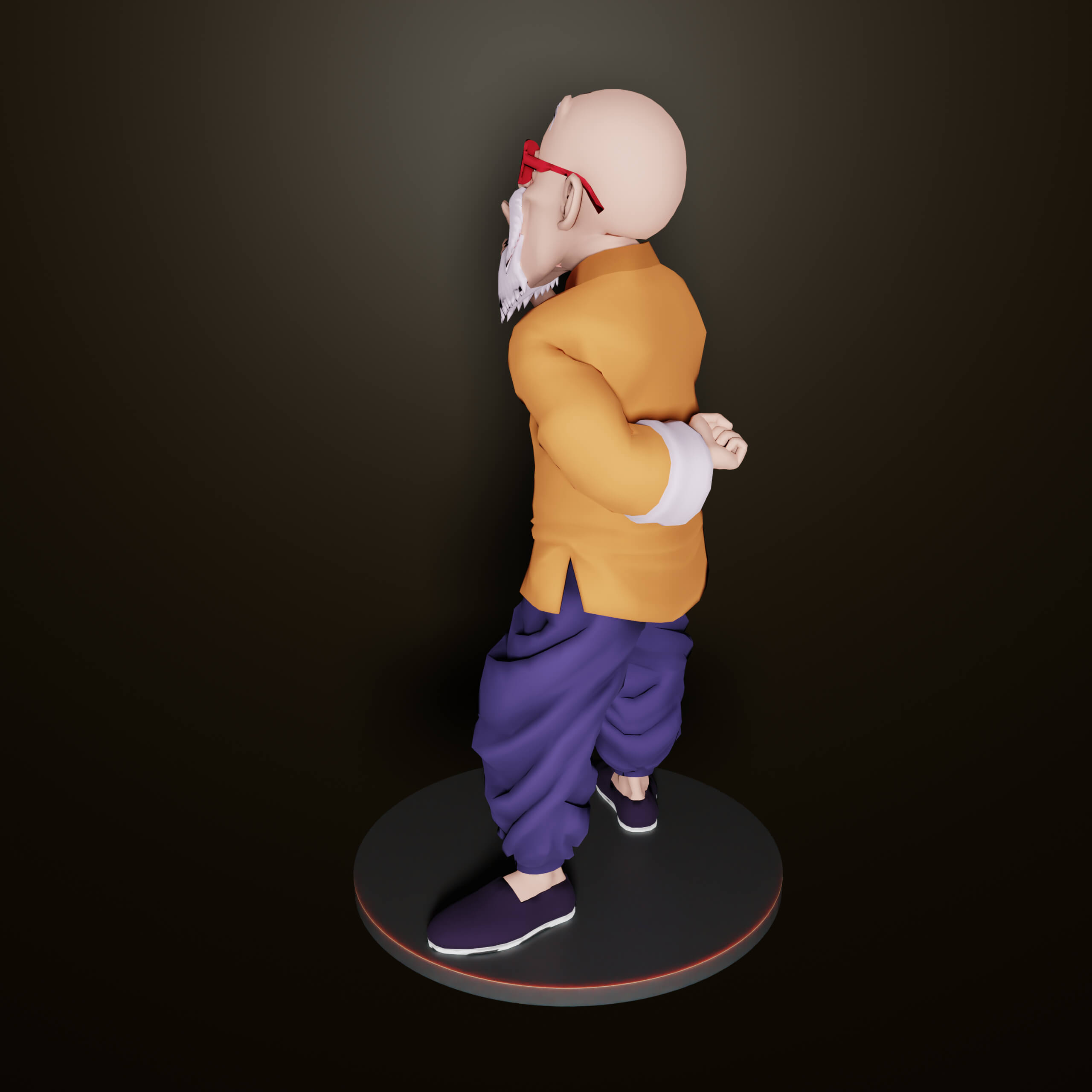 Master Roshi - 3D Model by Moogar