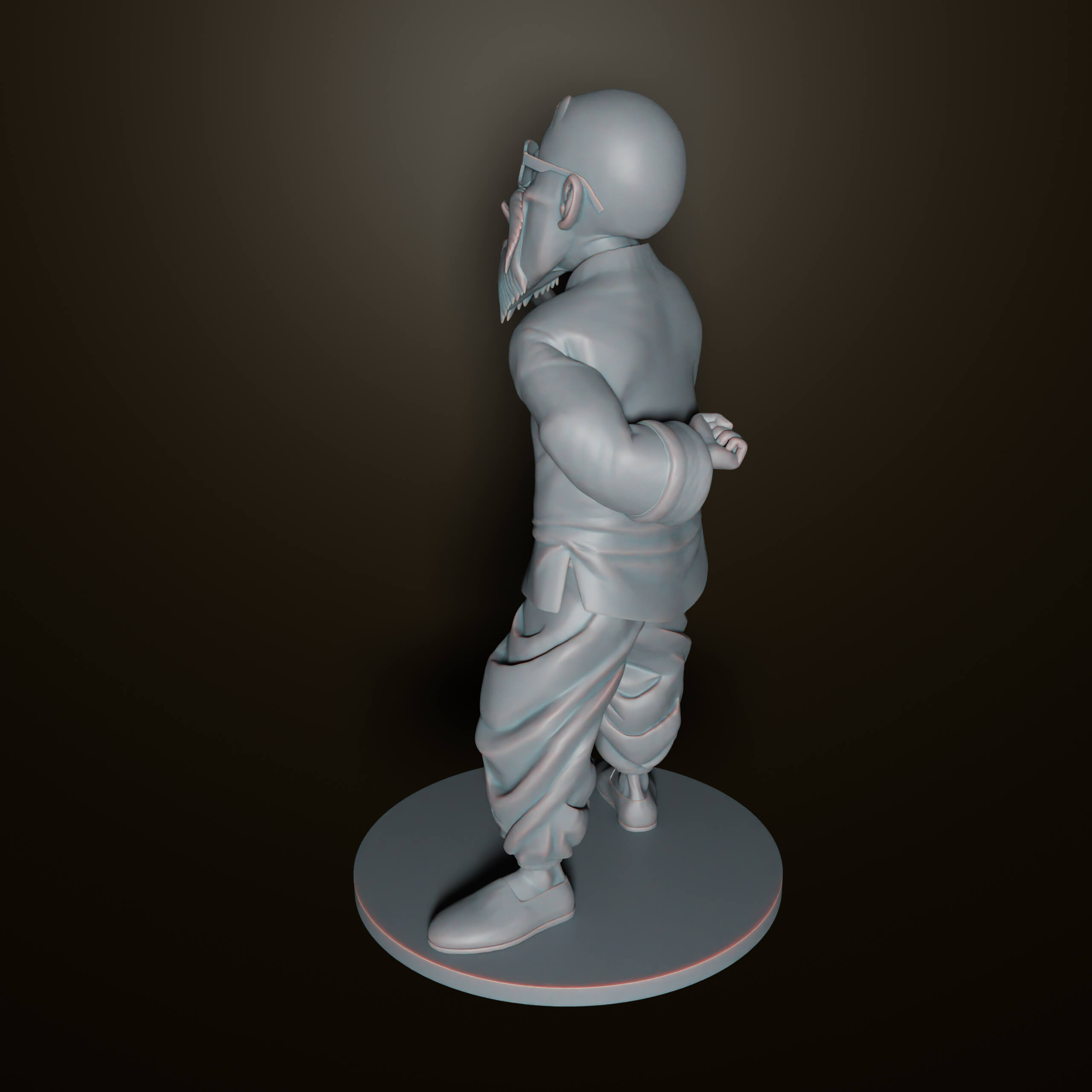 Master Roshi - 3D Model by Moogar