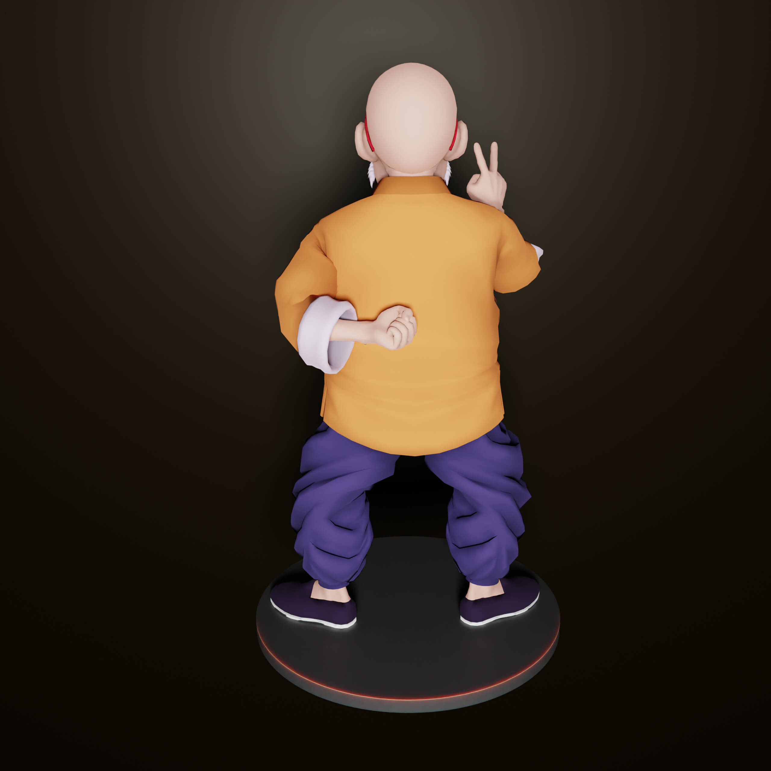 Master Roshi - 3D Model by Moogar