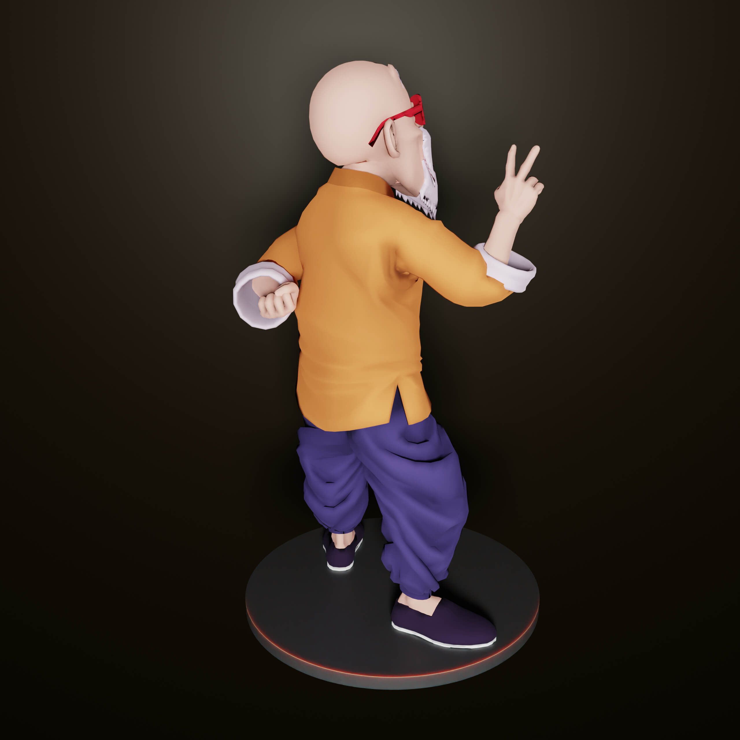 Master Roshi - 3D Model by Moogar