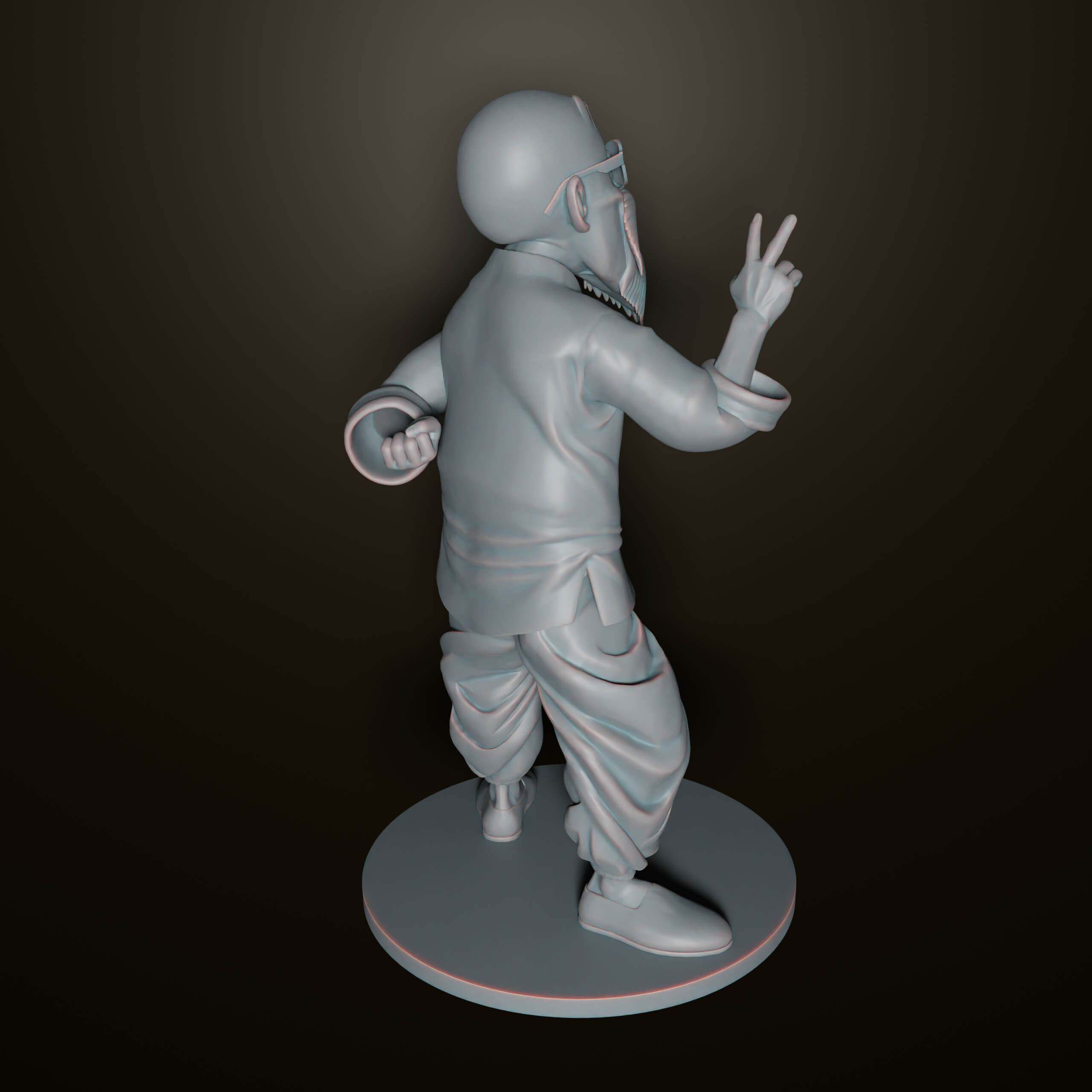 Master Roshi - 3D Model by Moogar