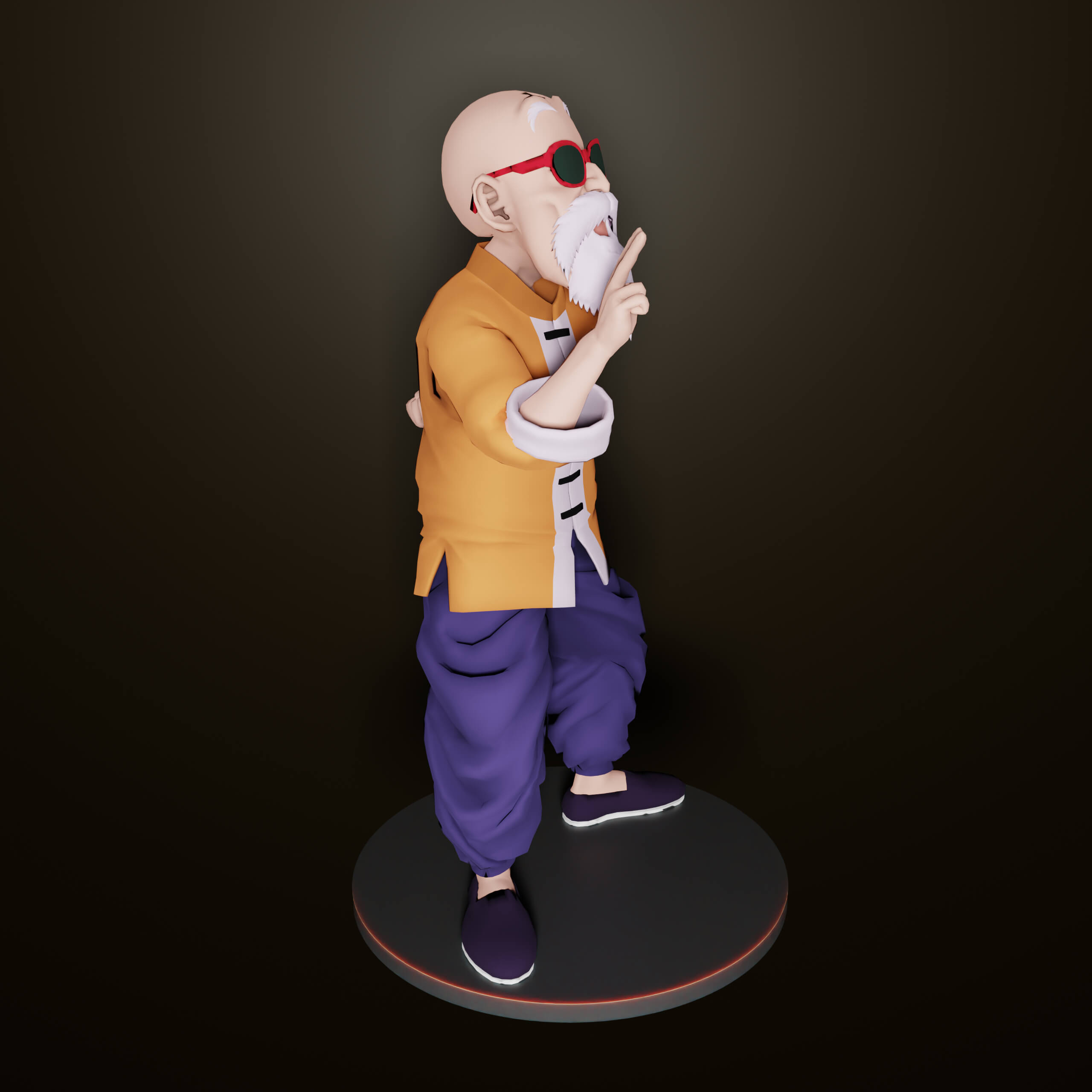 Master Roshi - 3D Model by Moogar