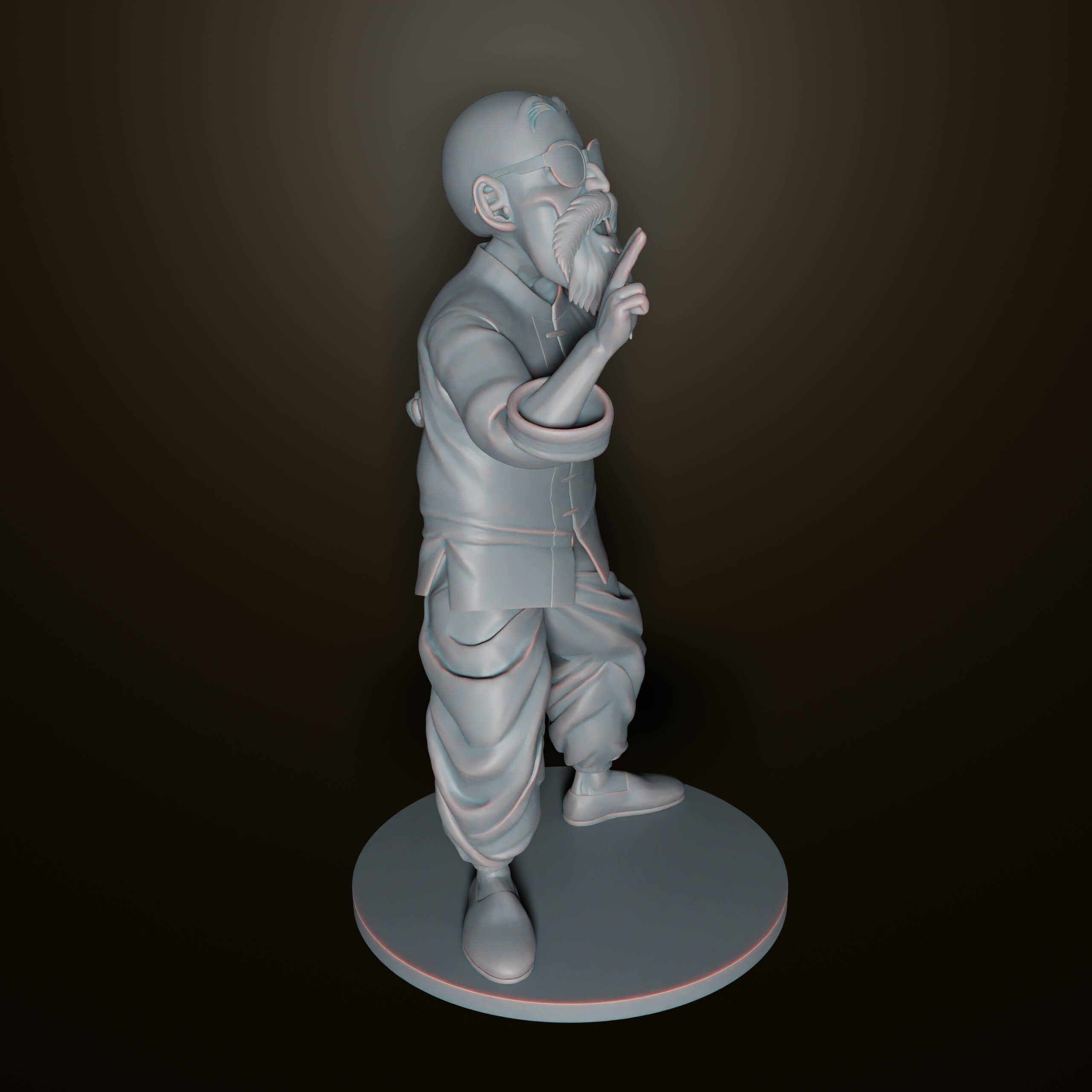 Master Roshi - 3D Model by Moogar