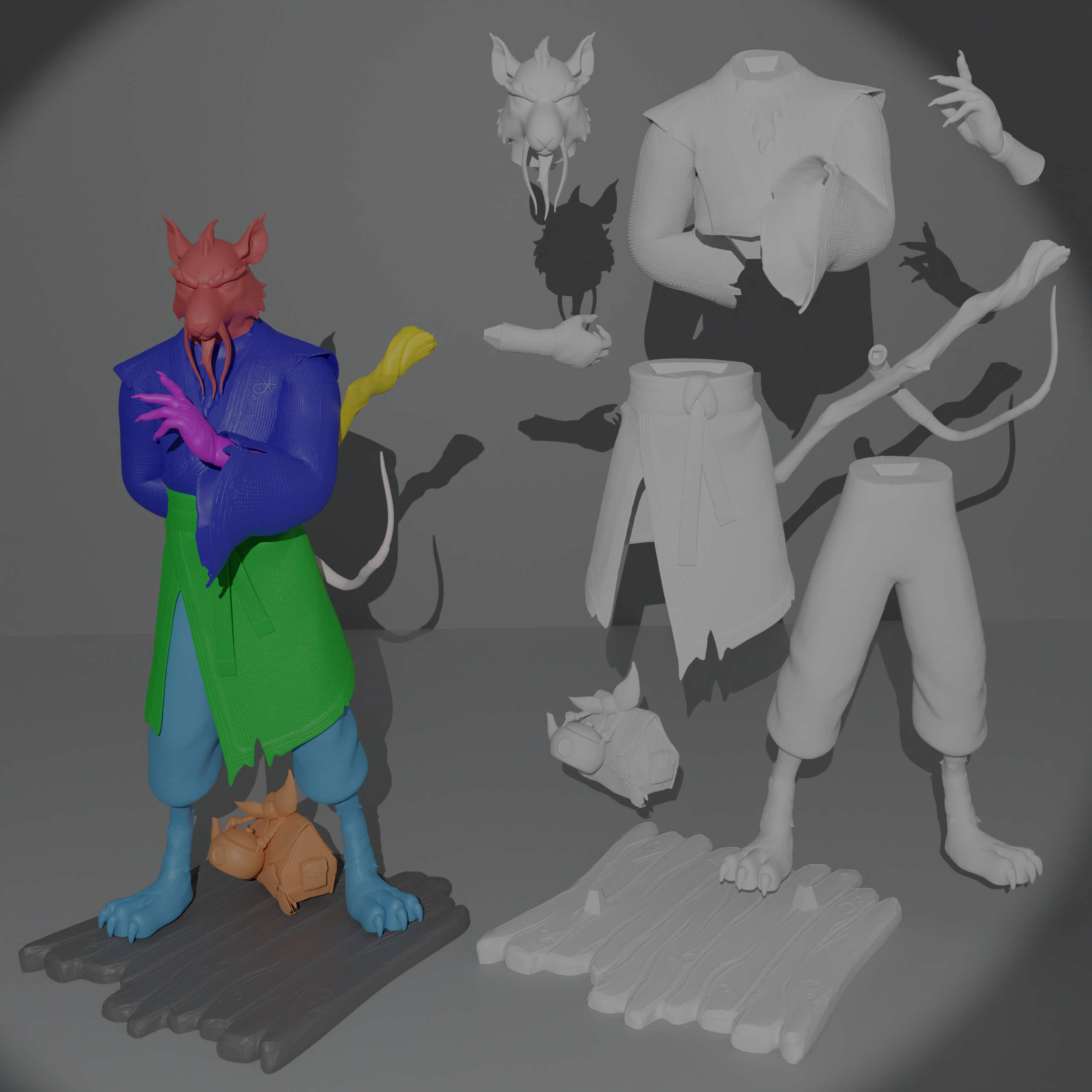 Master Splinter - 3D Model by Moogar