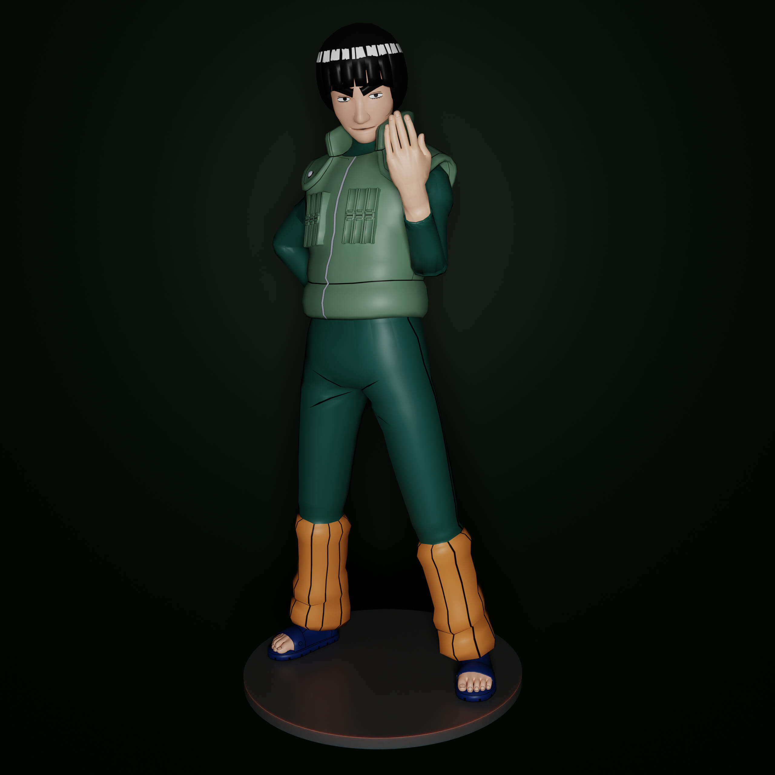 Might Gui - Naruto 3D Print Model by Moogar