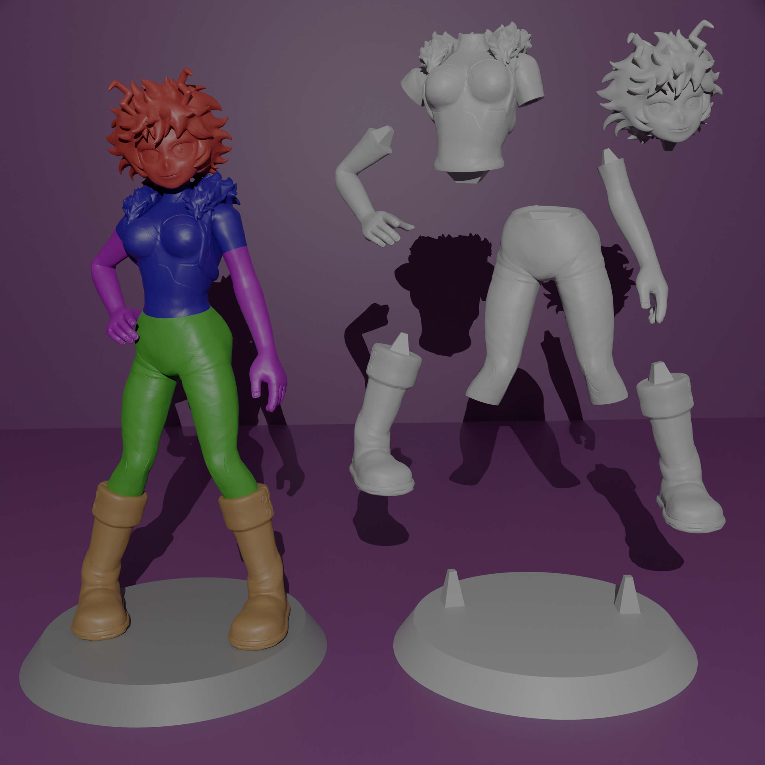 Mina Ashido Pinky 3d Model By Moogar