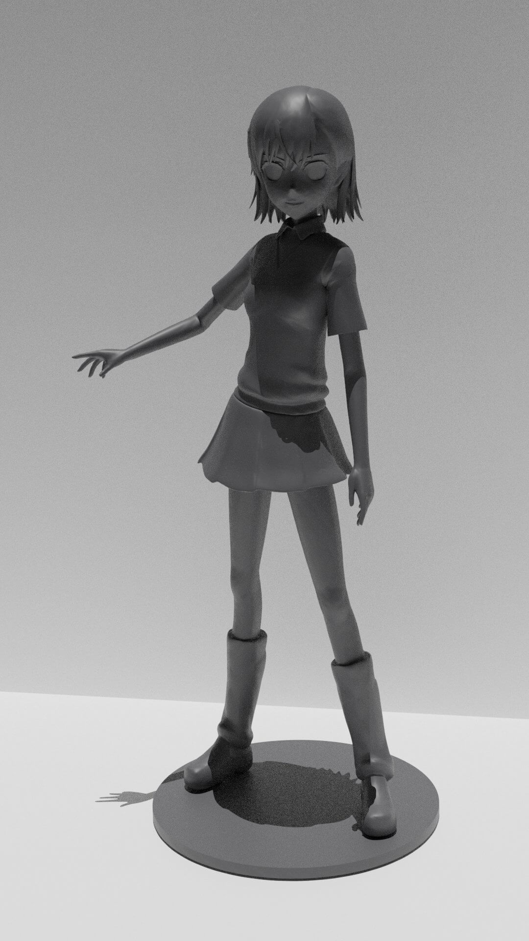 Misaka Mikoto - 3D Model by Moogar
