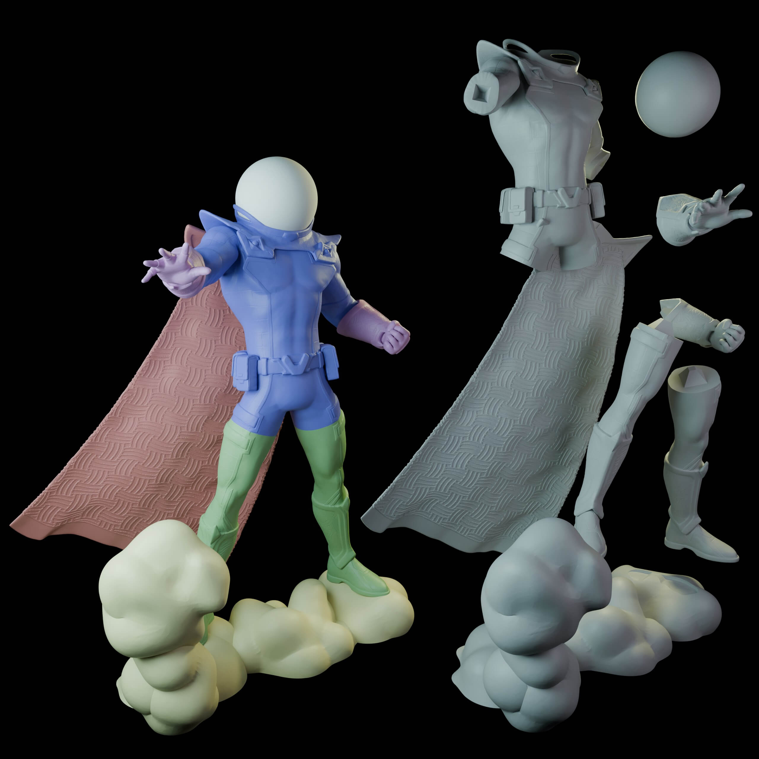 Mysterio - Spiderman 3D Model by Moogar