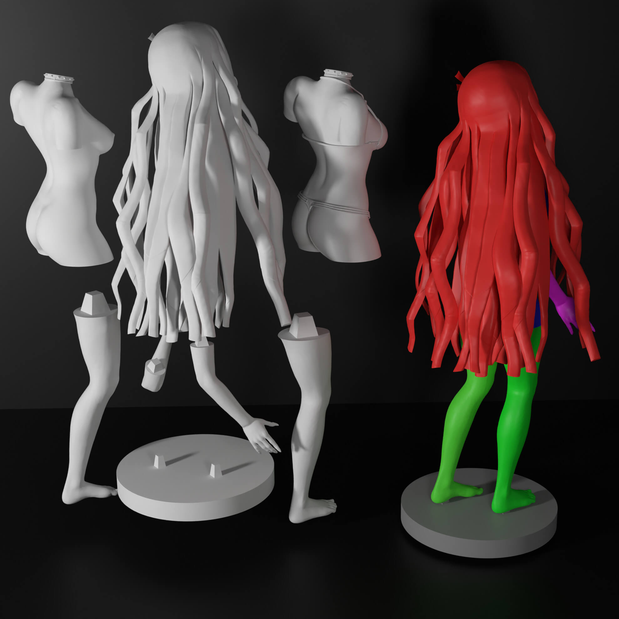 Nezuko Kamado 3d Model By Moogar