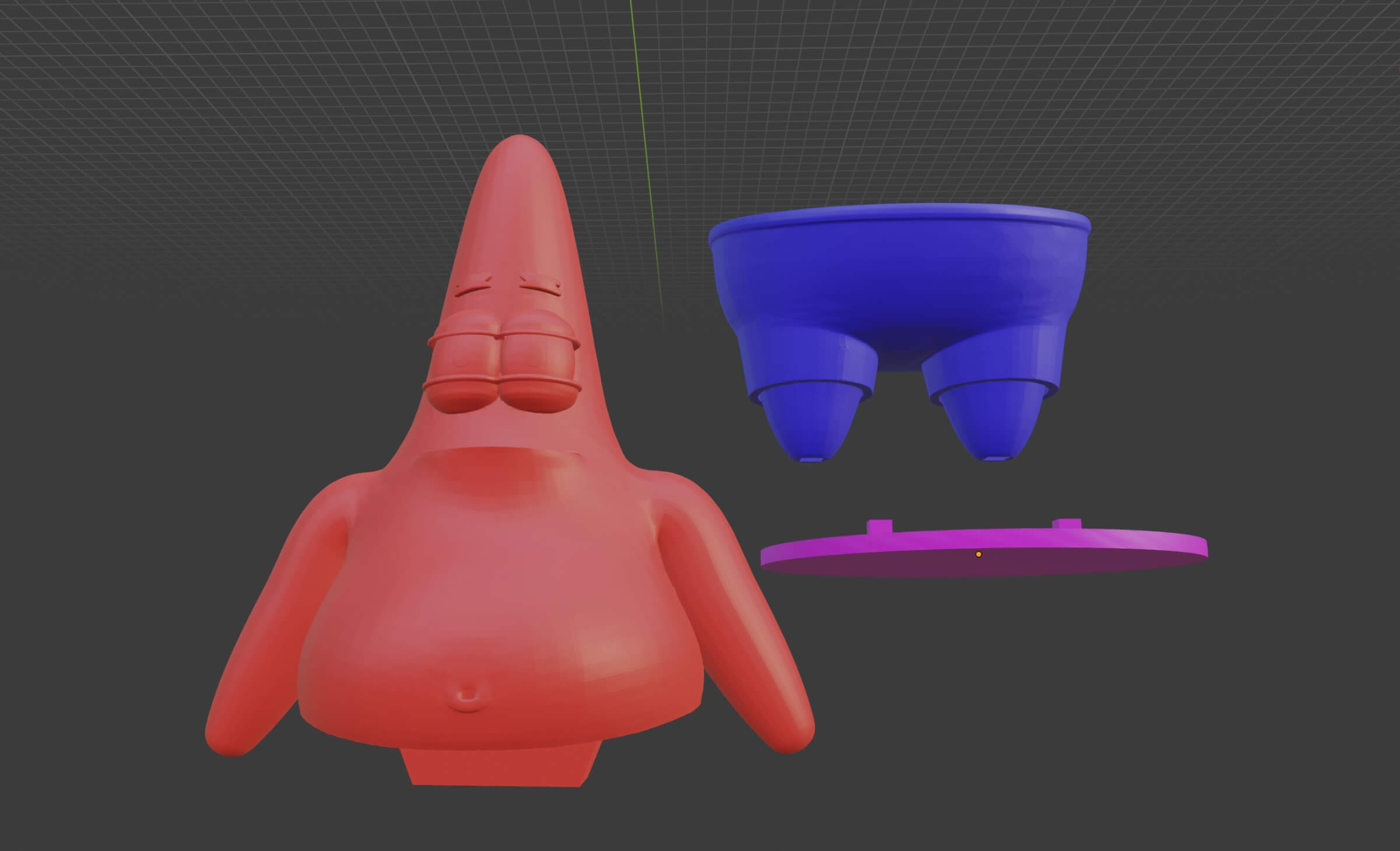 Patrick Star - 3D Model by Moogar