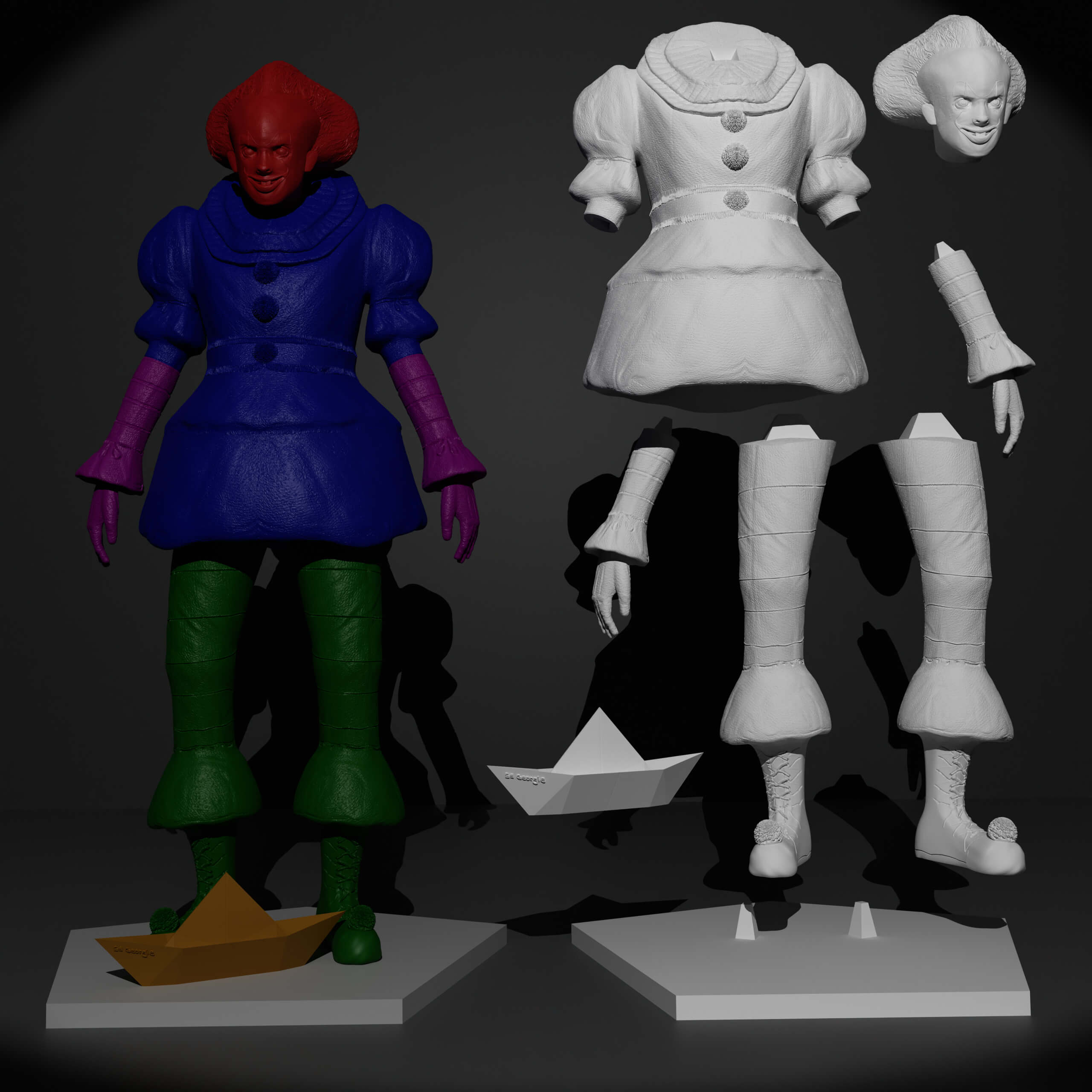 Pennywise The Dancing Cown - 3D Model by Moogar