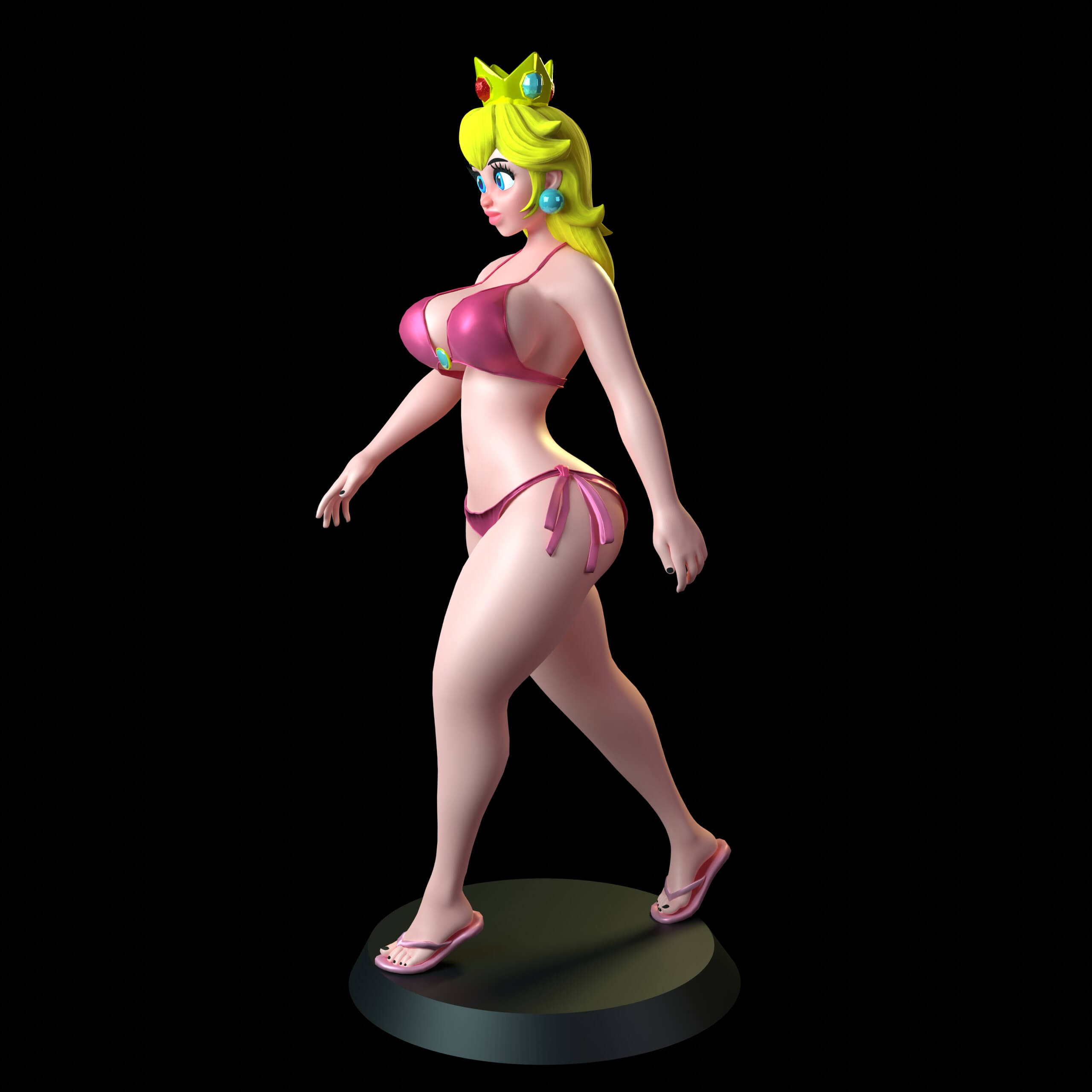 Princess Peach - 3D Model by Moogar