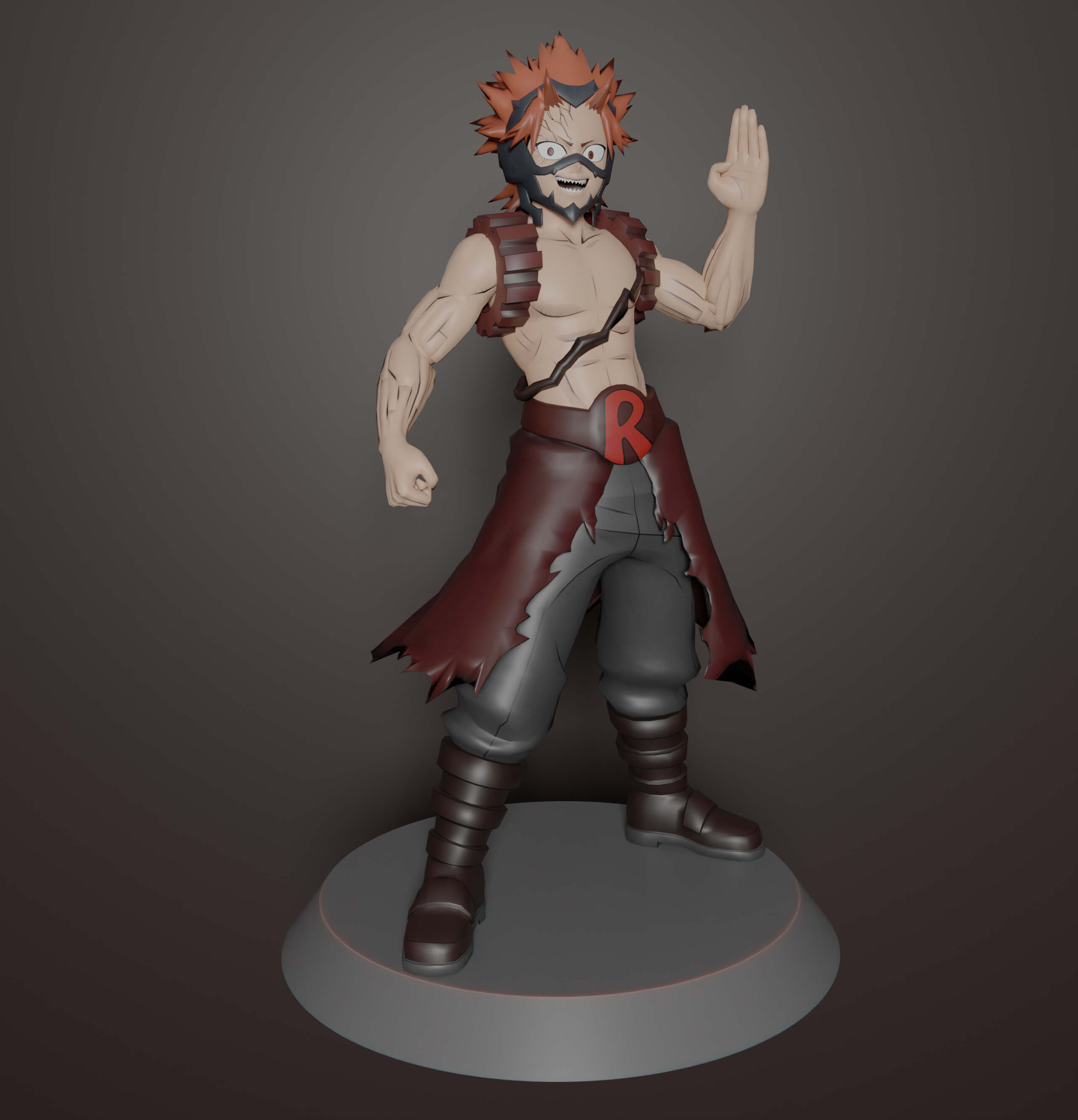 Red Riot - Eijiro Kirishima 3D Model by Moogar