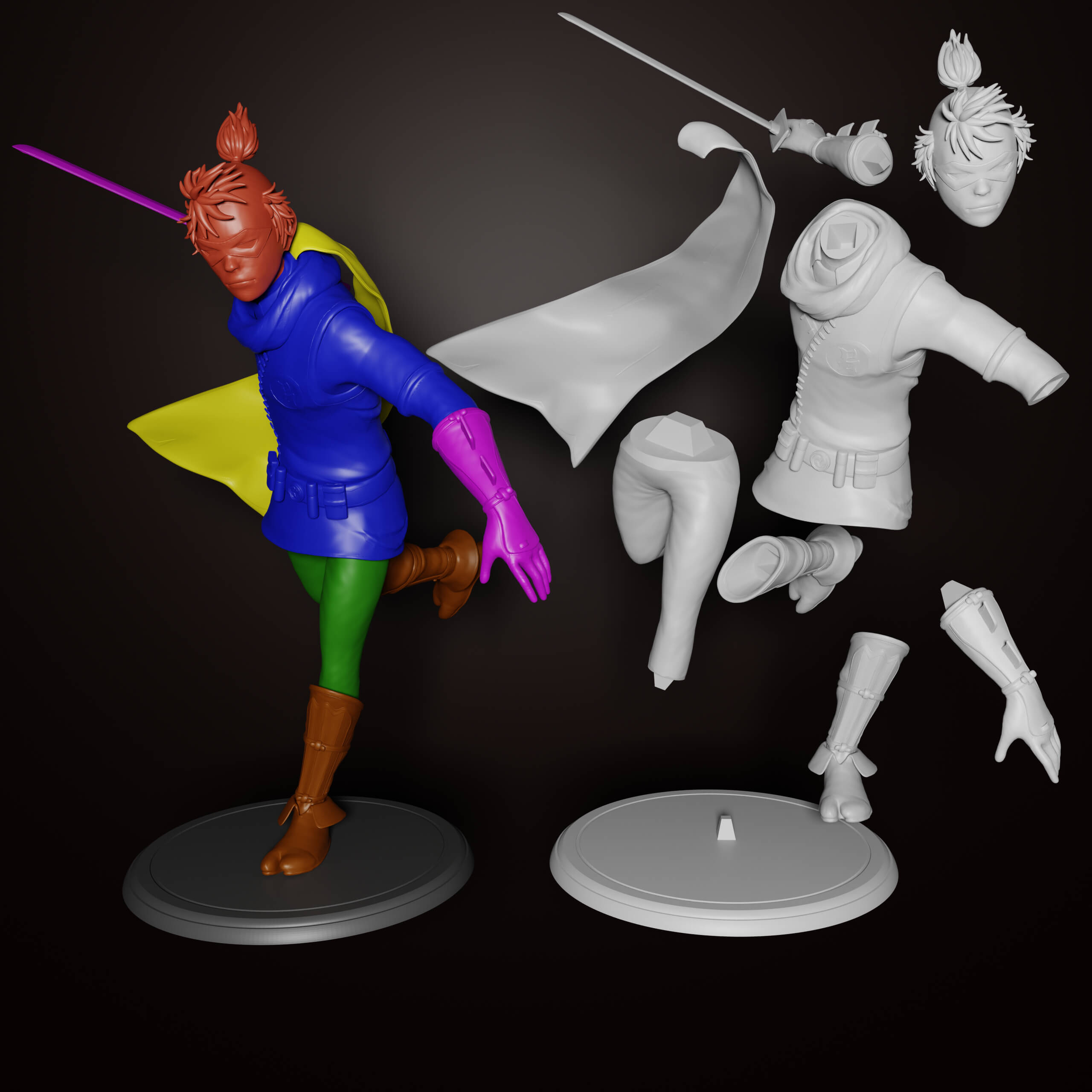 Robin Batman Ninja - 3D Model by Moogar