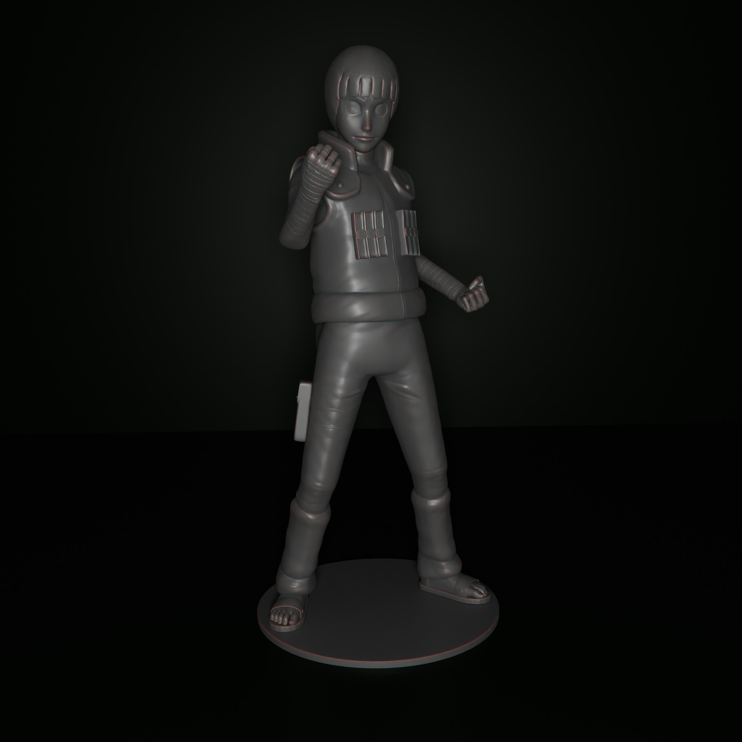 Rock Lee From Shippuden - 3D Print Model by Moogar