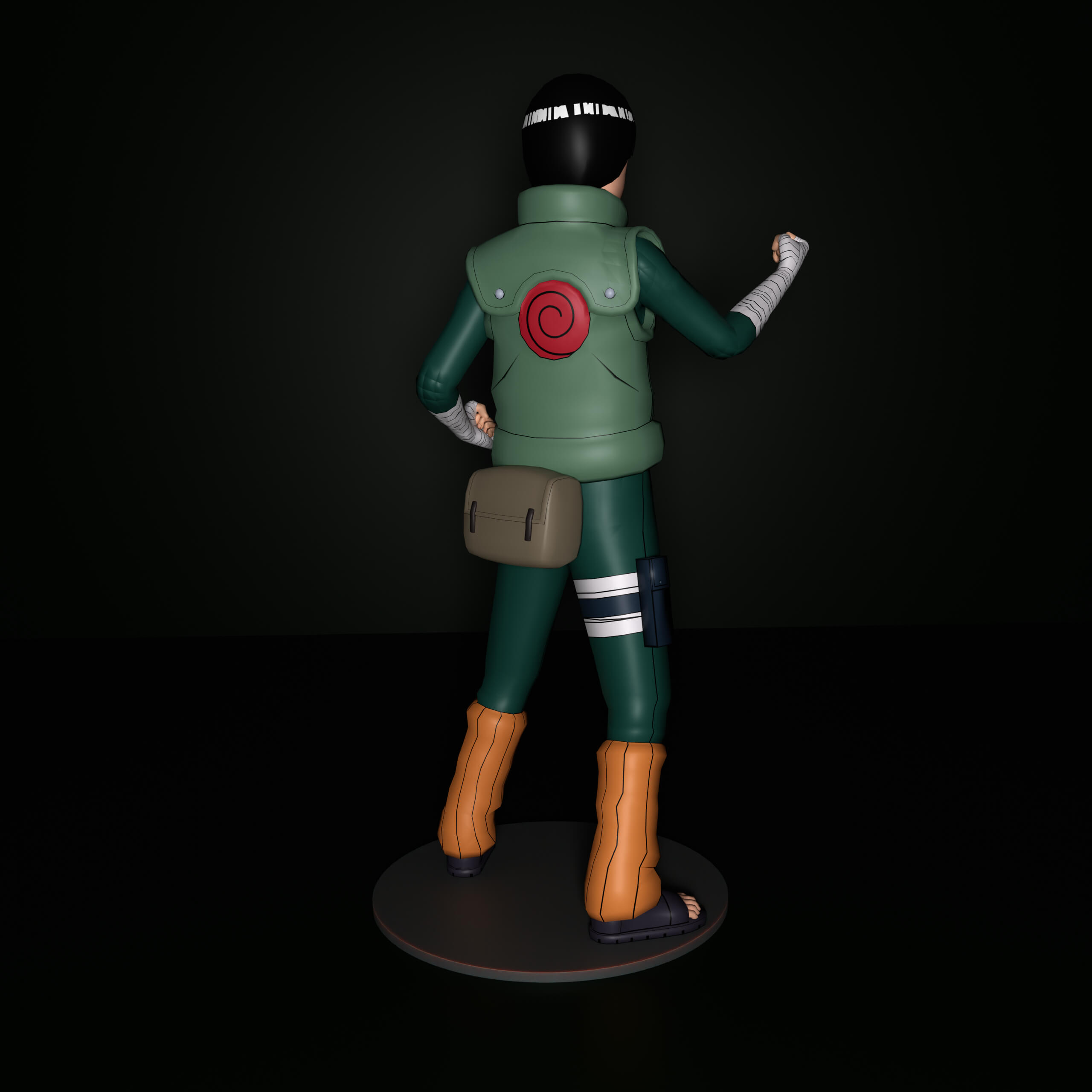 Rock Lee From Shippuden - 3D Model by Moogar