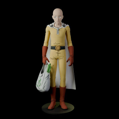 Saitama One Punch Man - 3D Model by Moogar
