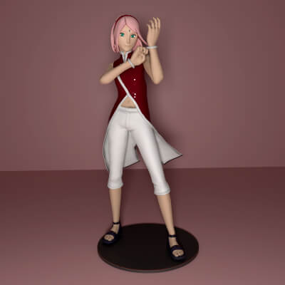 Sakura Haruno - 3D Model by Moogar