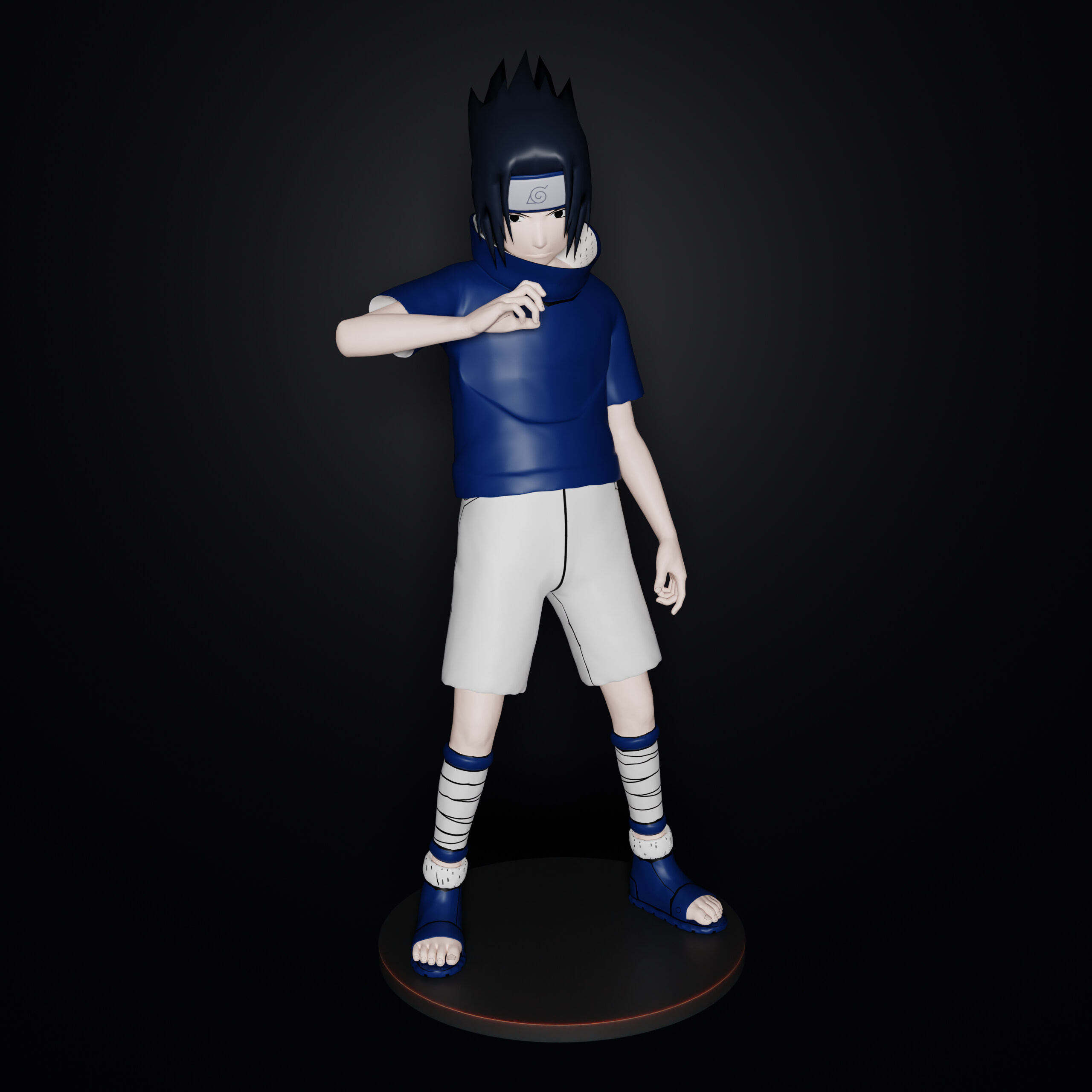 Sasuke Uchiha - 3D Model by Moogar