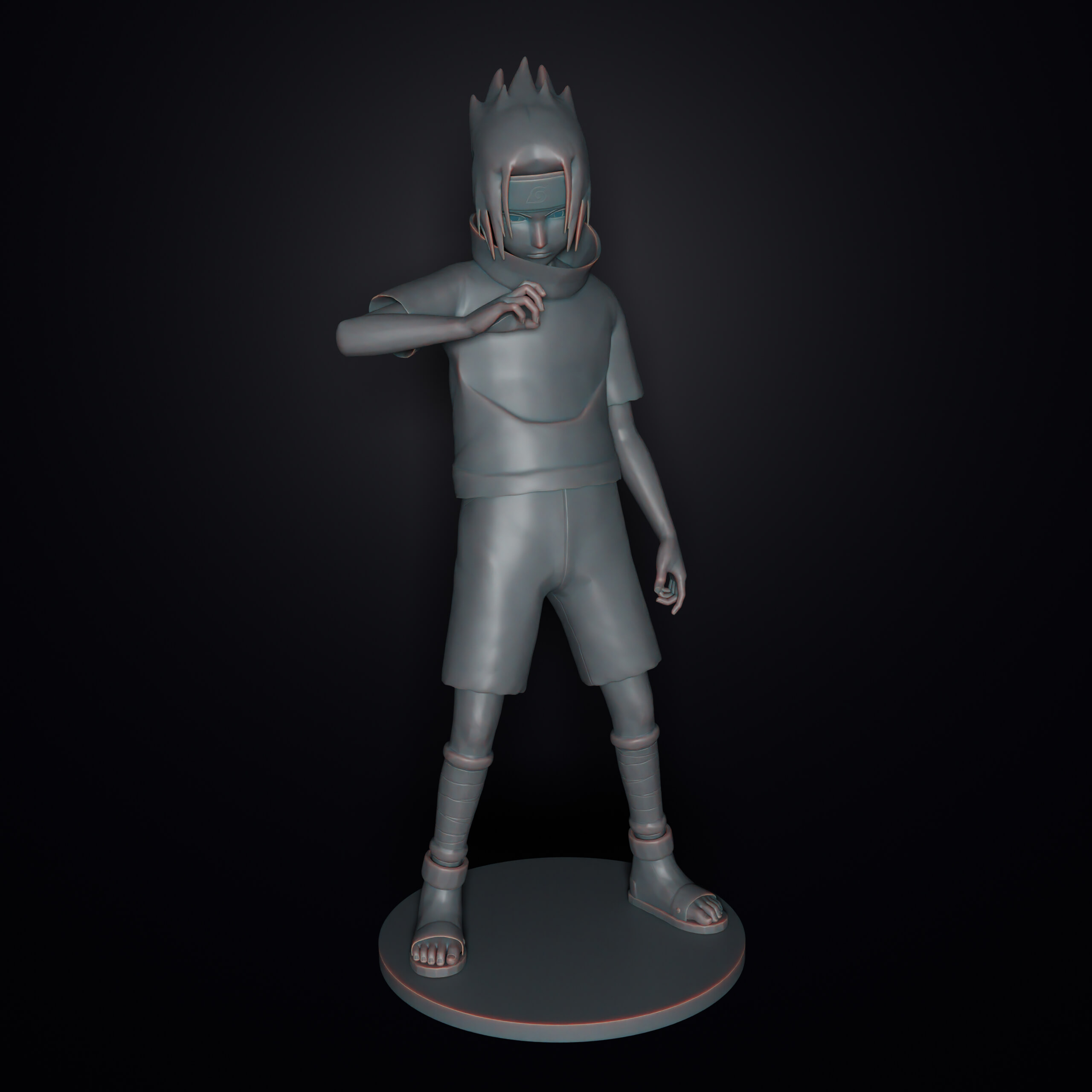 Sasuke Uchiha - 3D Model by Moogar