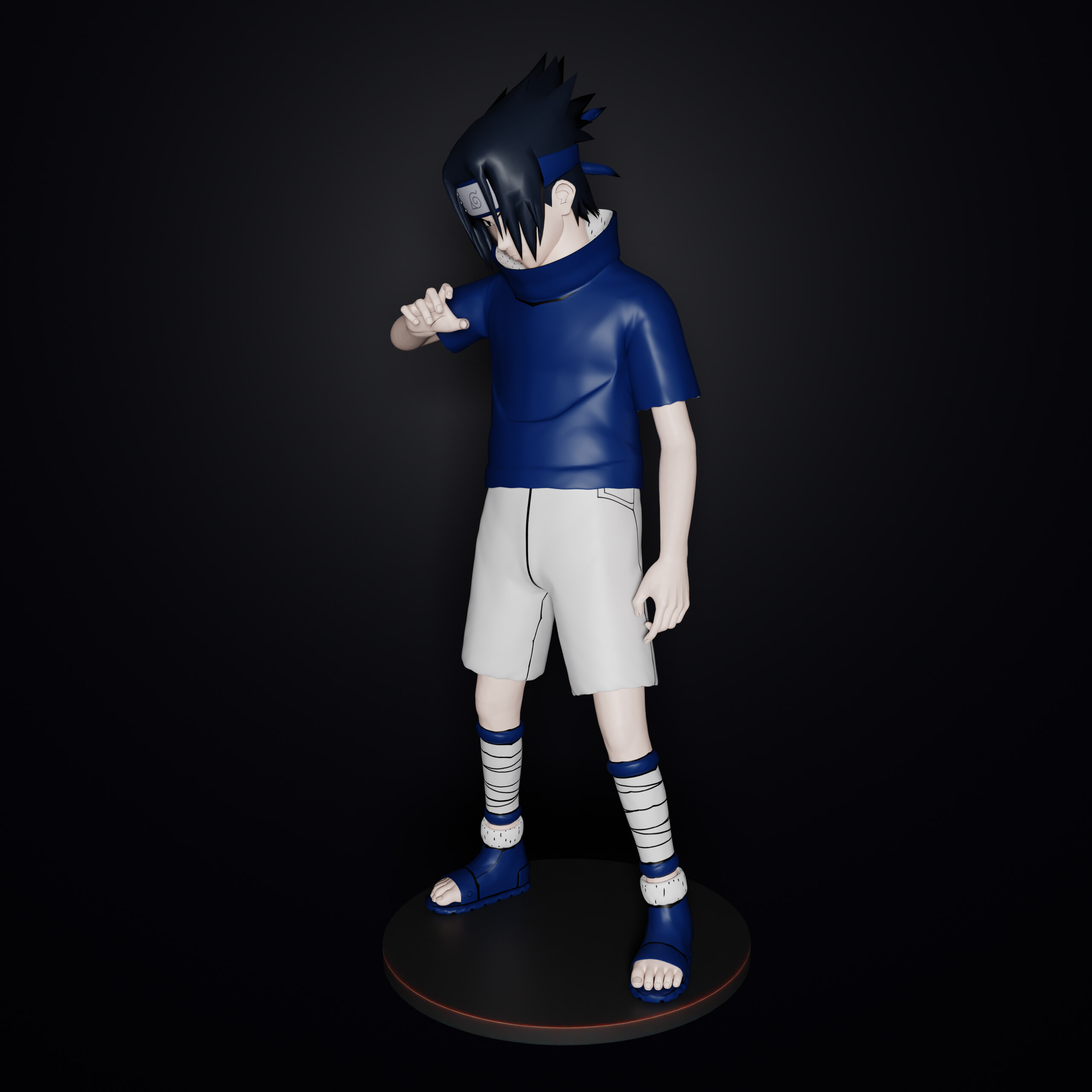 Sasuke Uchiha - 3D Model by Moogar