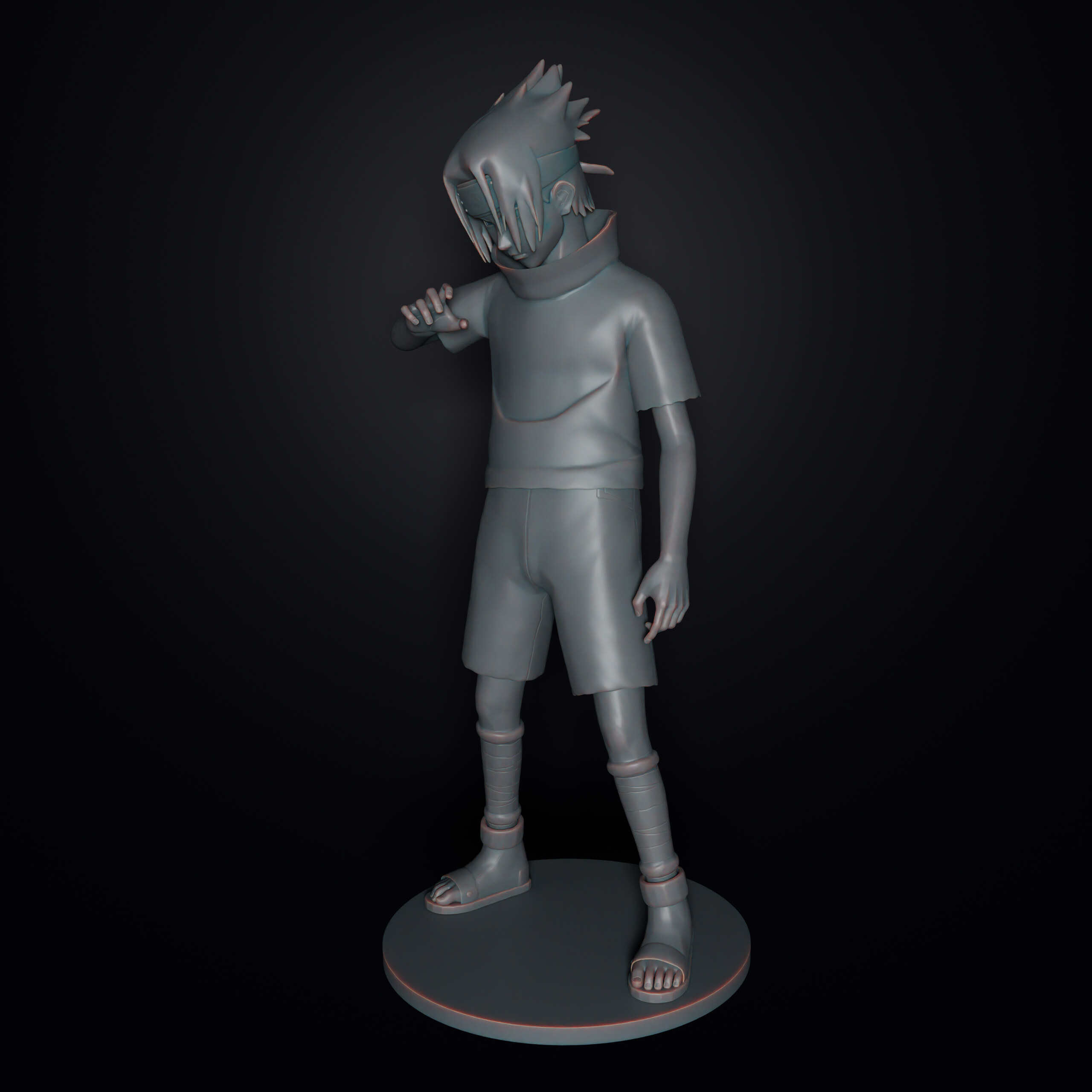 Sasuke Uchiha - 3D Model by Moogar