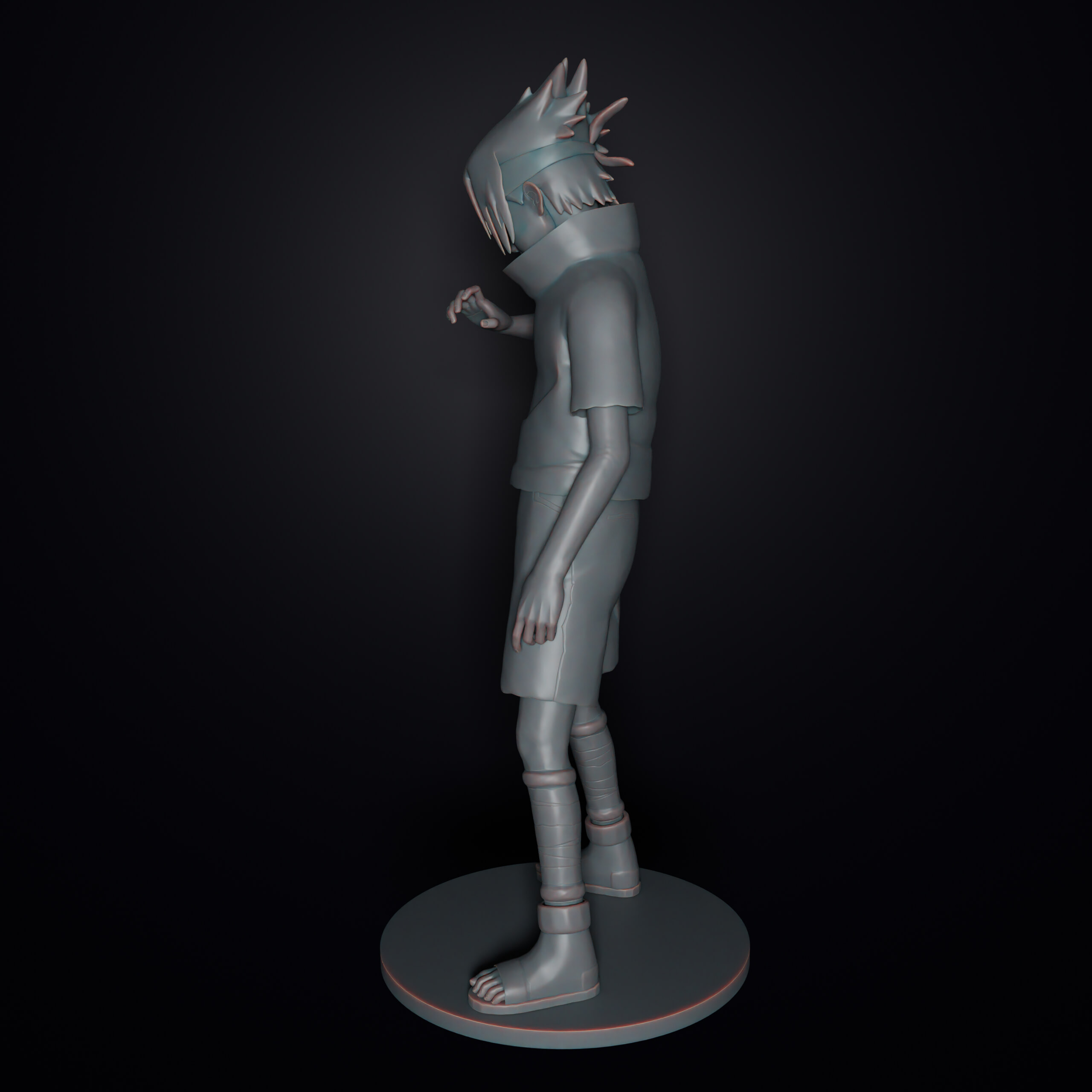 Sasuke Uchiha - 3D Model by Moogar