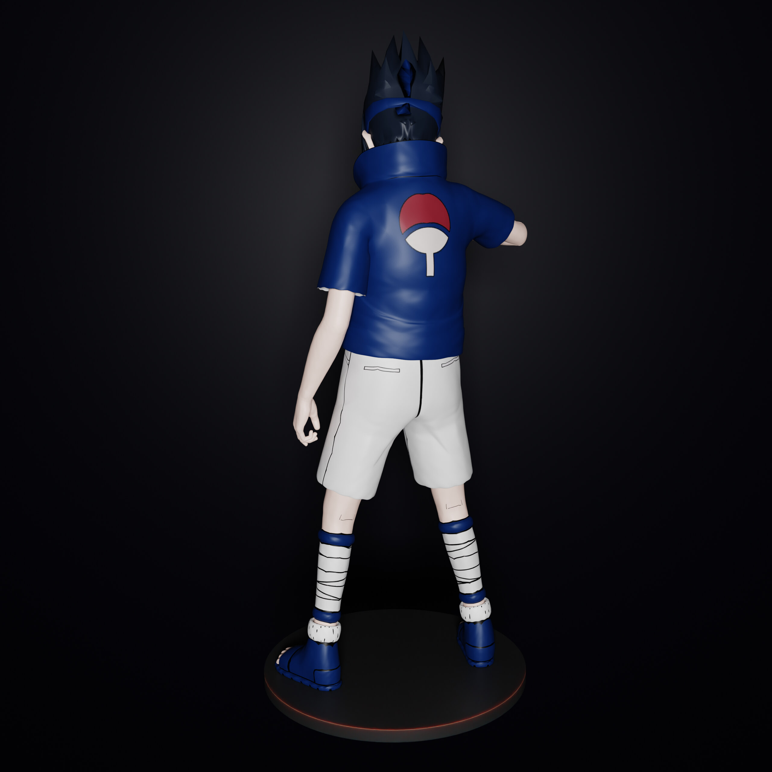 Sasuke Uchiha - 3D Model by Moogar