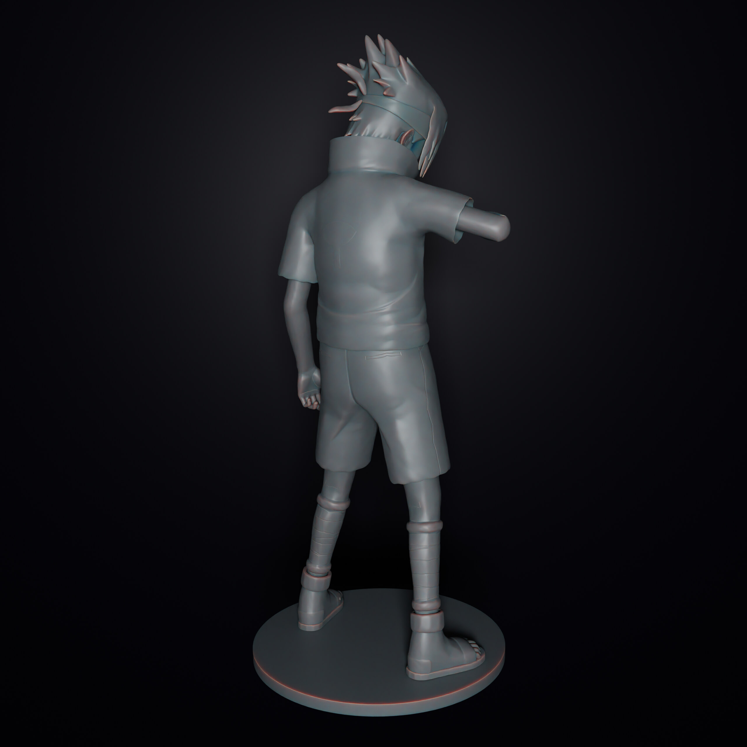 Sasuke Uchiha - 3D Model by Moogar