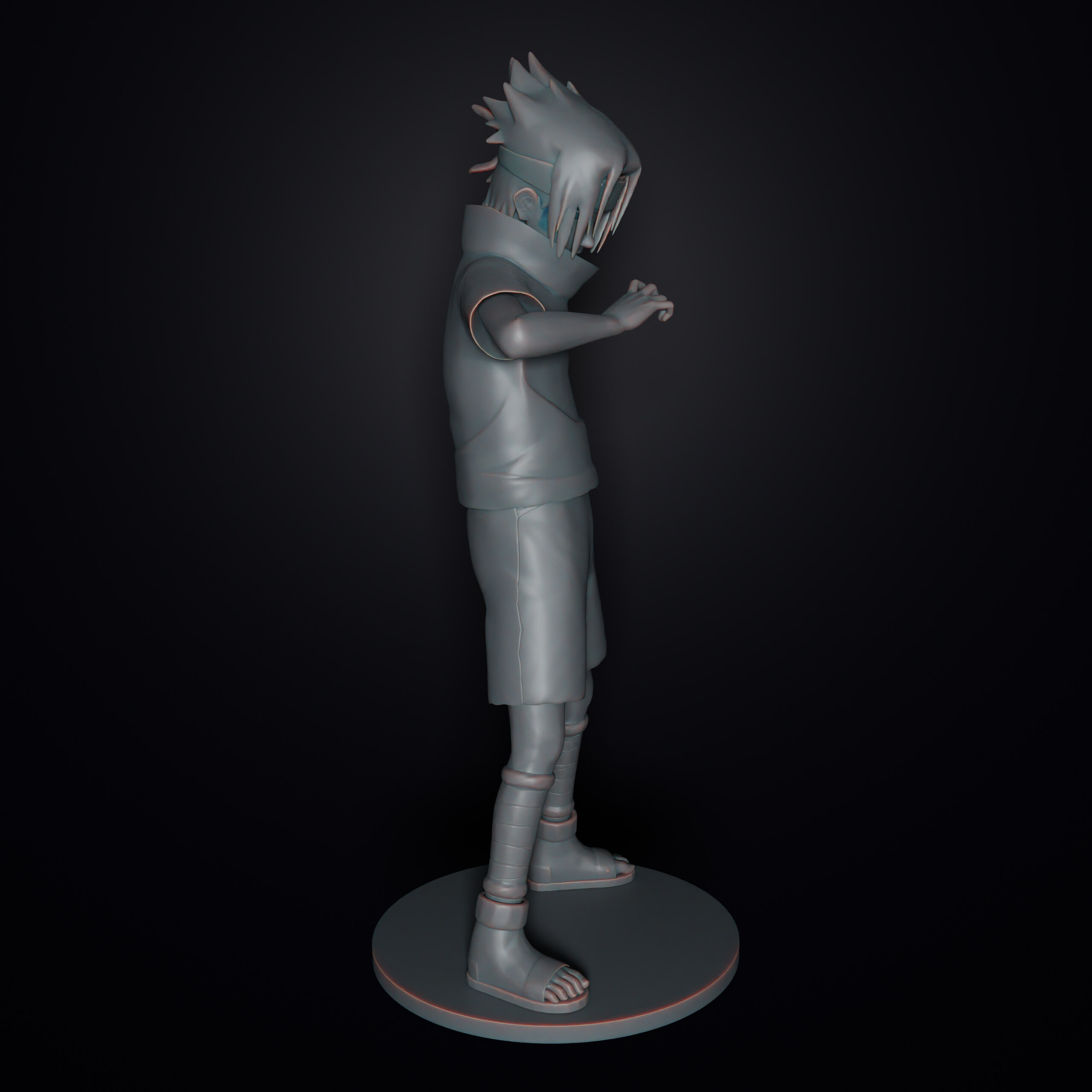 Sasuke Uchiha - 3D Model by Moogar
