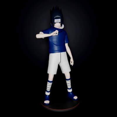 Sasuke Uchiha - 3D Model by Moogar
