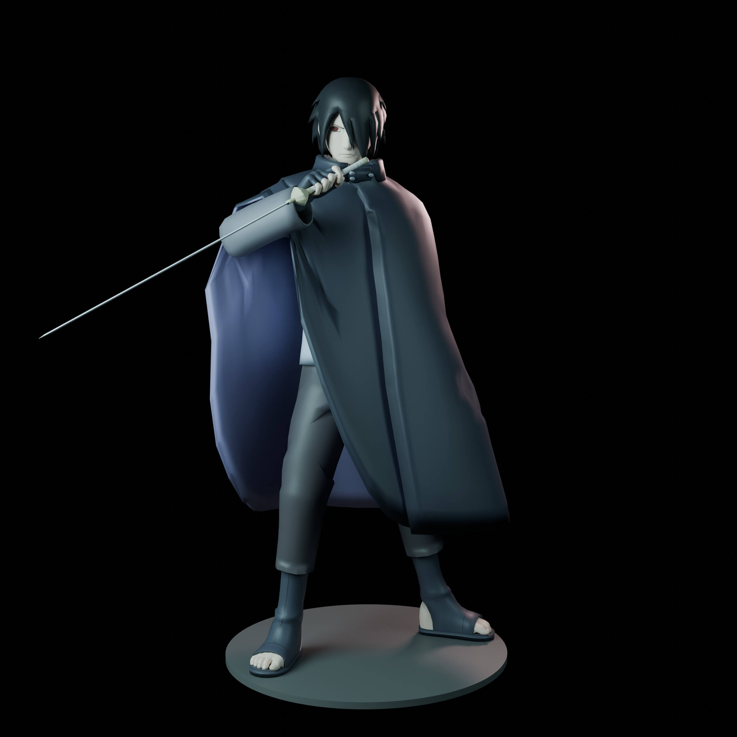 Sasuke Uchiha - 3D Model by Moogar