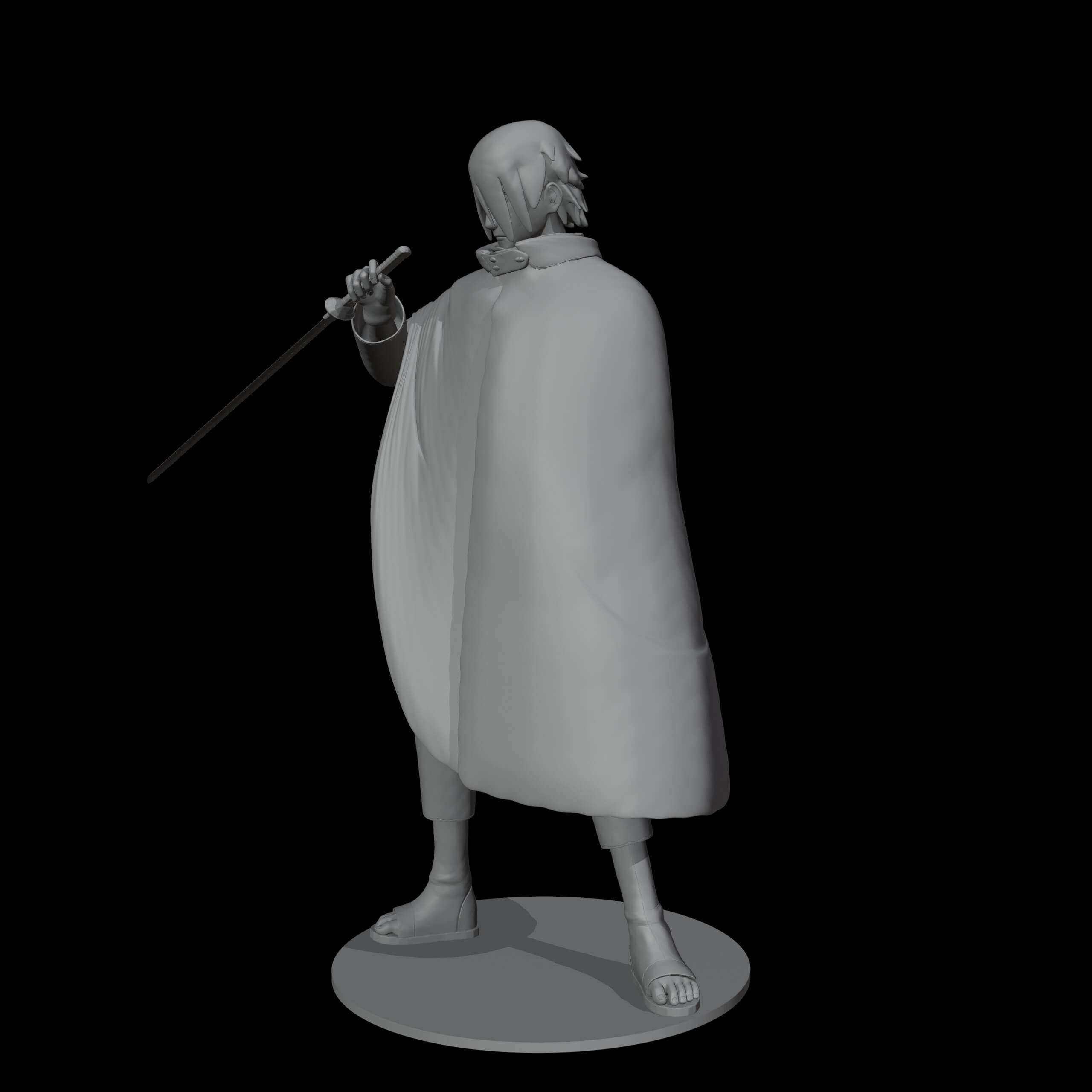 Sasuke Uchiha - 3D Model by Moogar