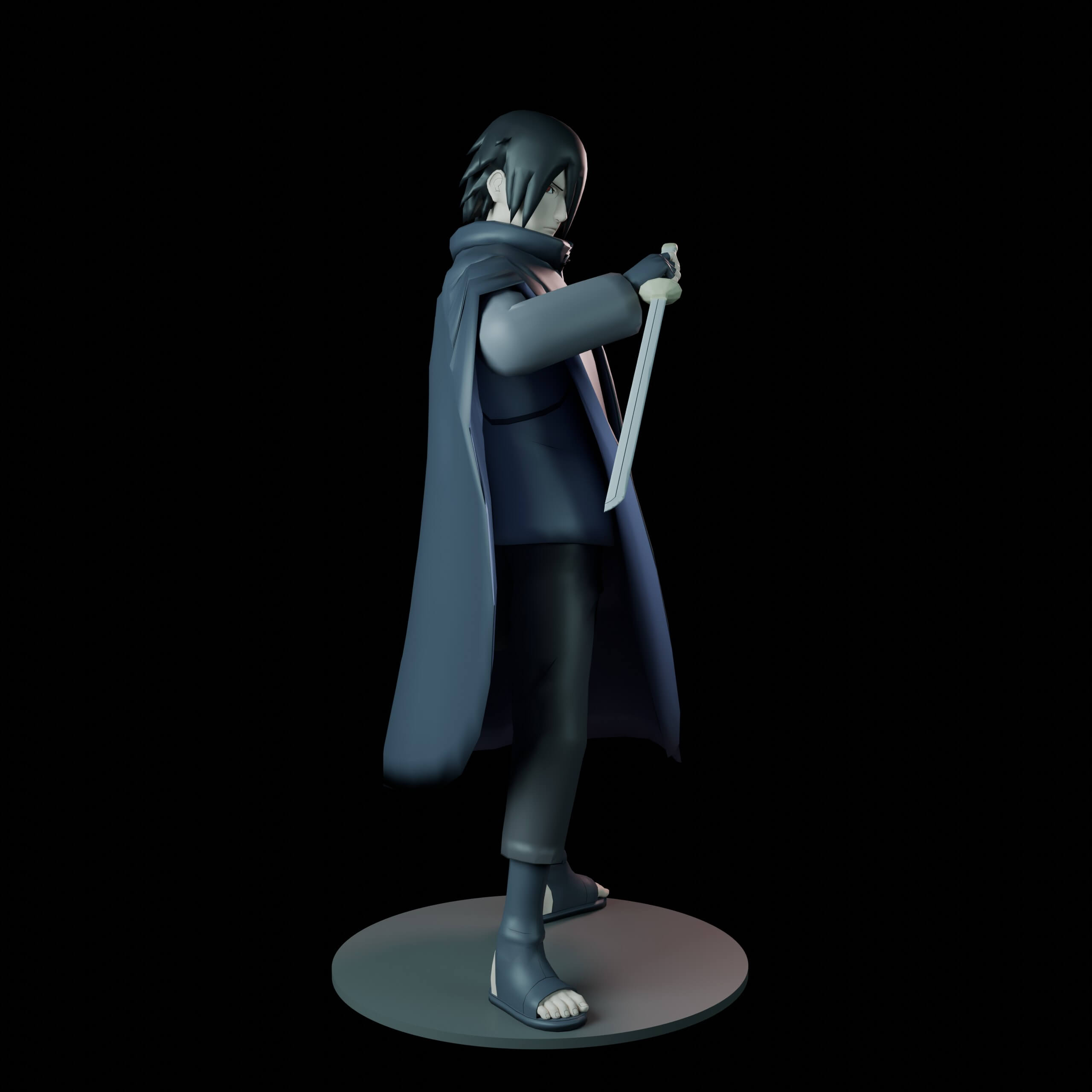 Sasuke Uchiha - 3D Model by Moogar