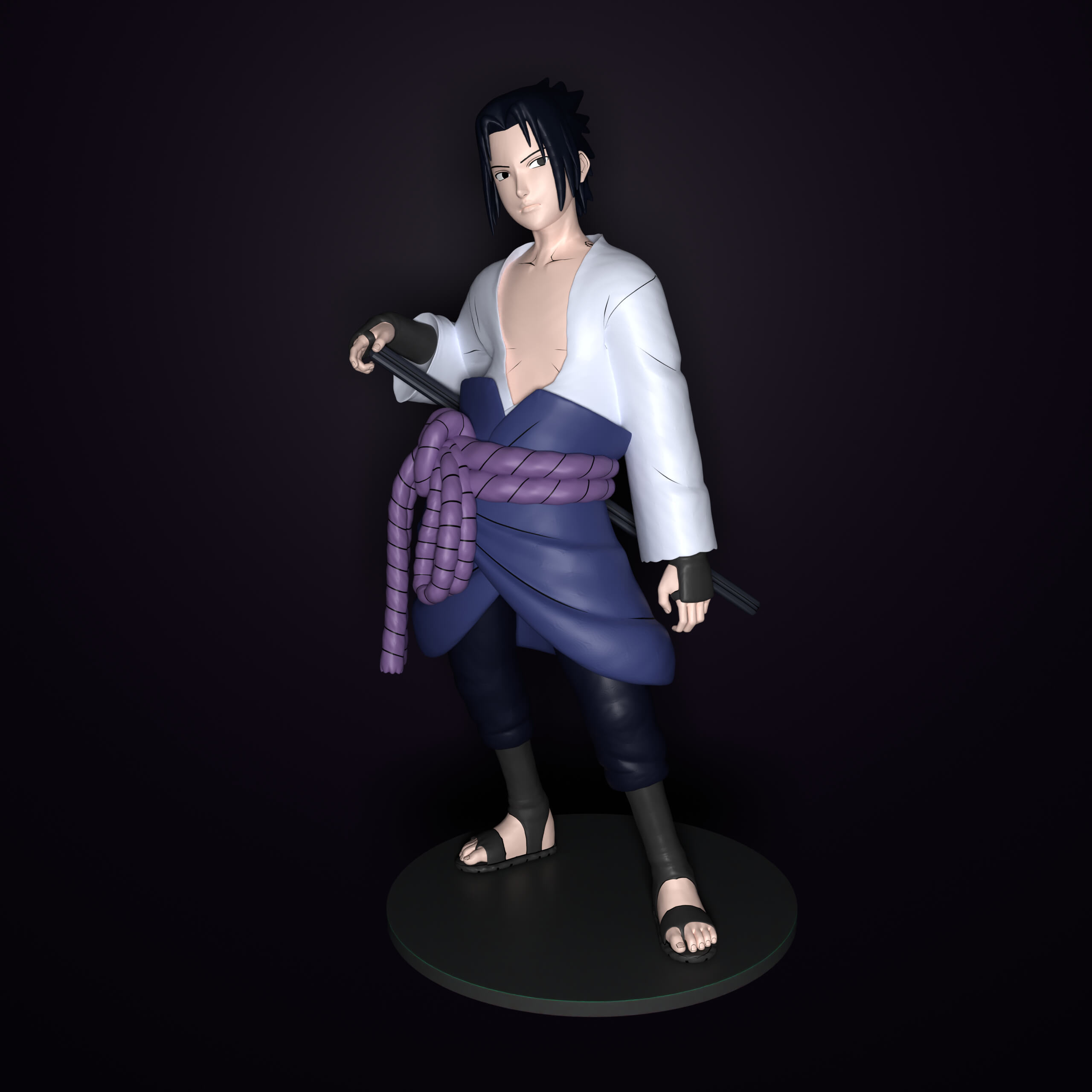 Sasuke Uchiha - 3D Model by Moogar