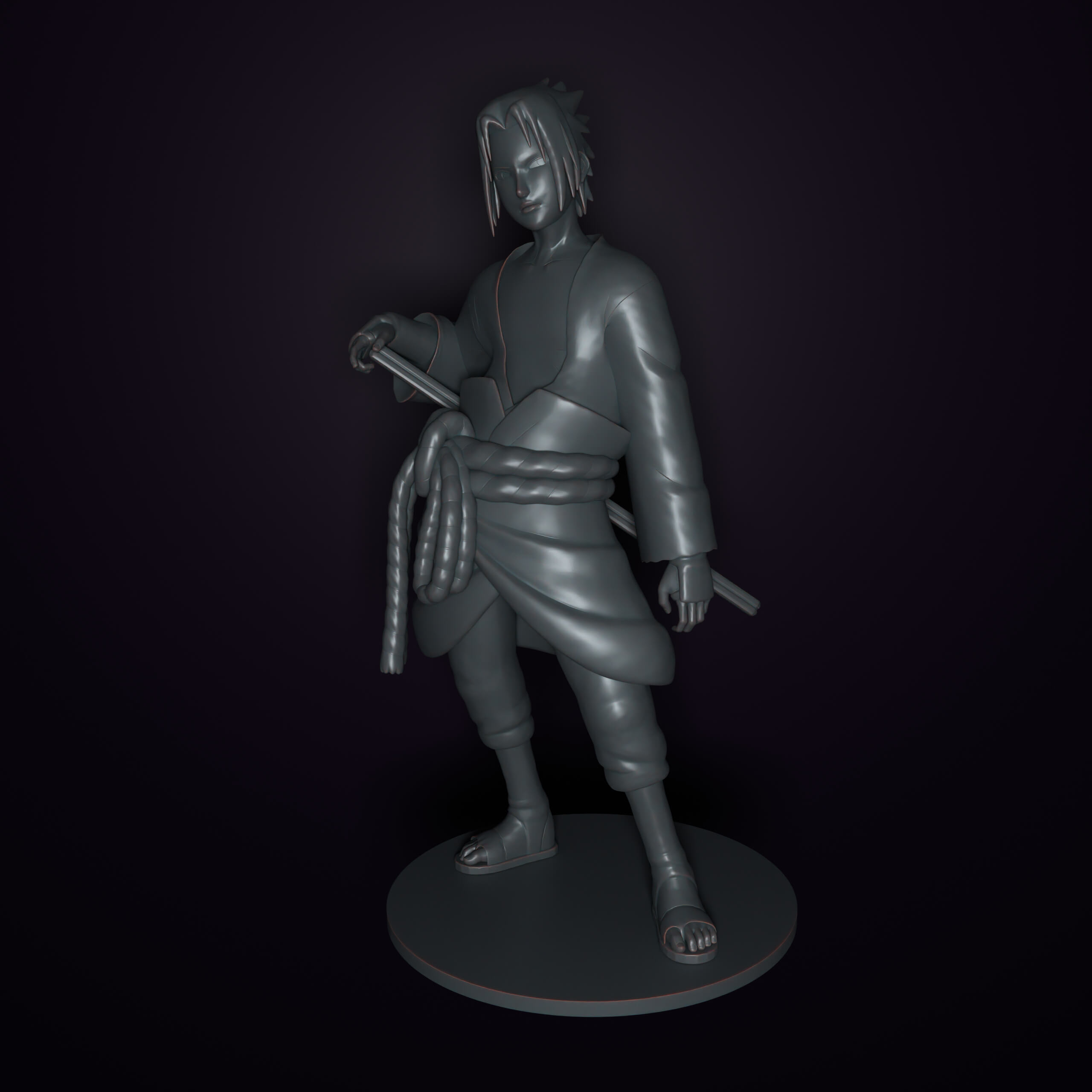 Sasuke Uchiha - 3D Print Model by Moogar