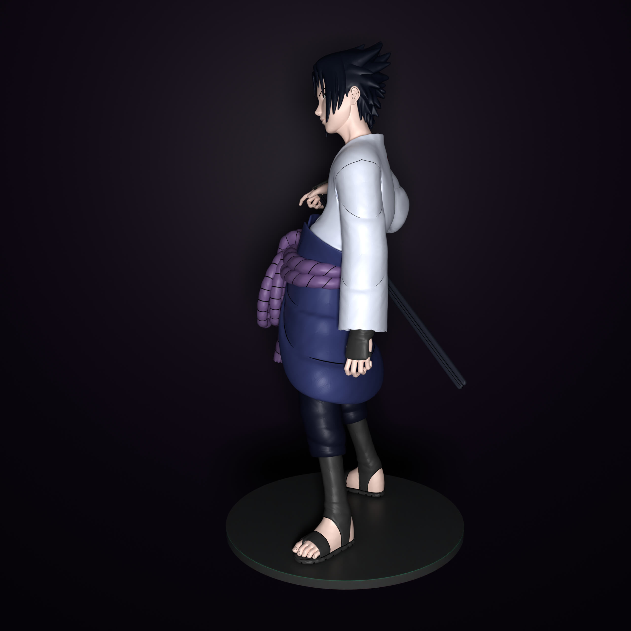 Sasuke Uchiha - 3D Print Model by Moogar
