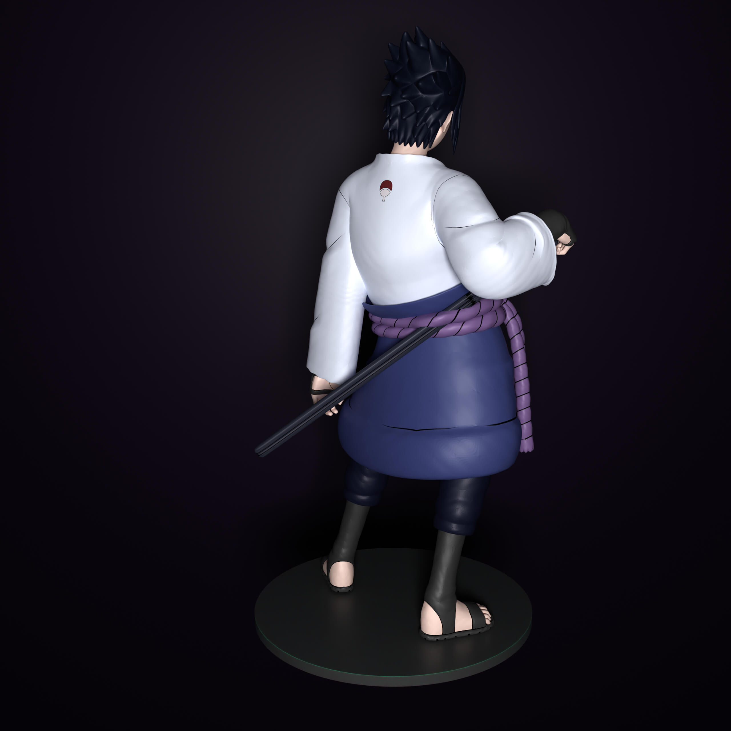 Sasuke Uchiha - 3D Model by Moogar