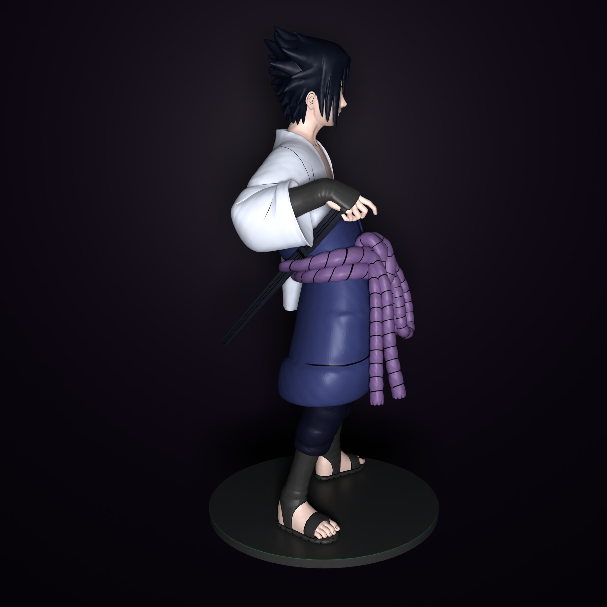 Sasuke Uchiha - 3D Model by Moogar
