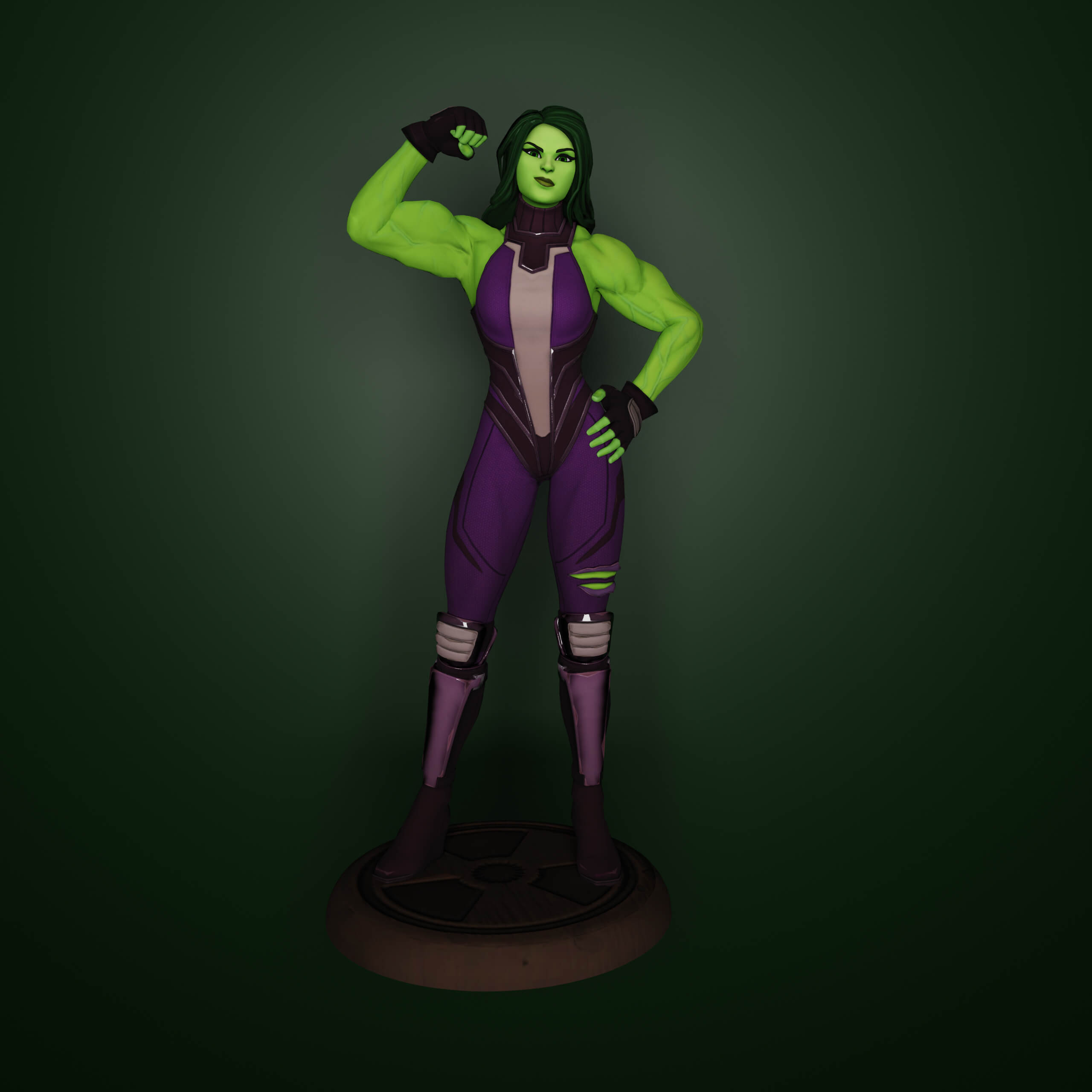 She Hulk Marvel - 3D Model by Moogar