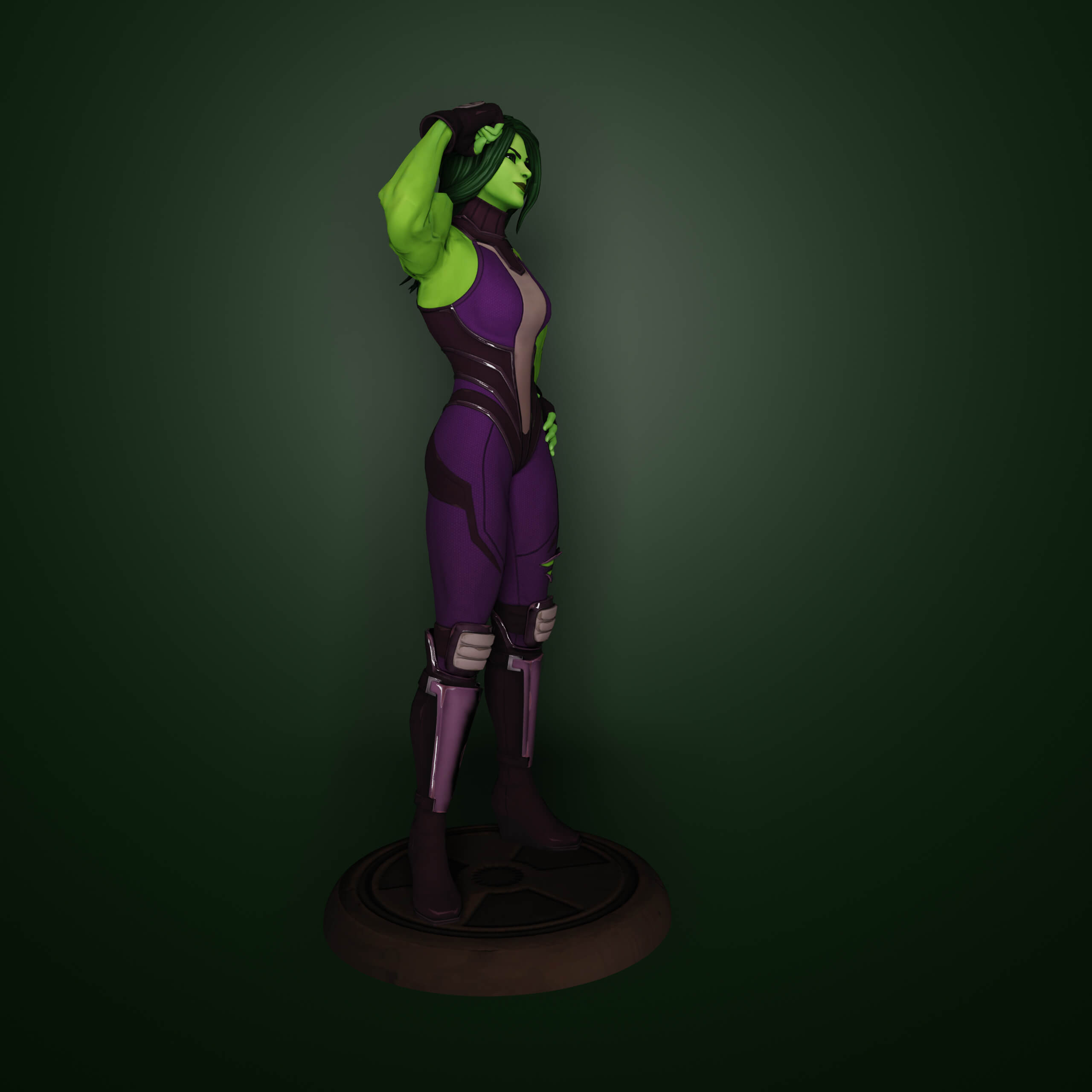 She Hulk Marvel - 3D Model by Moogar